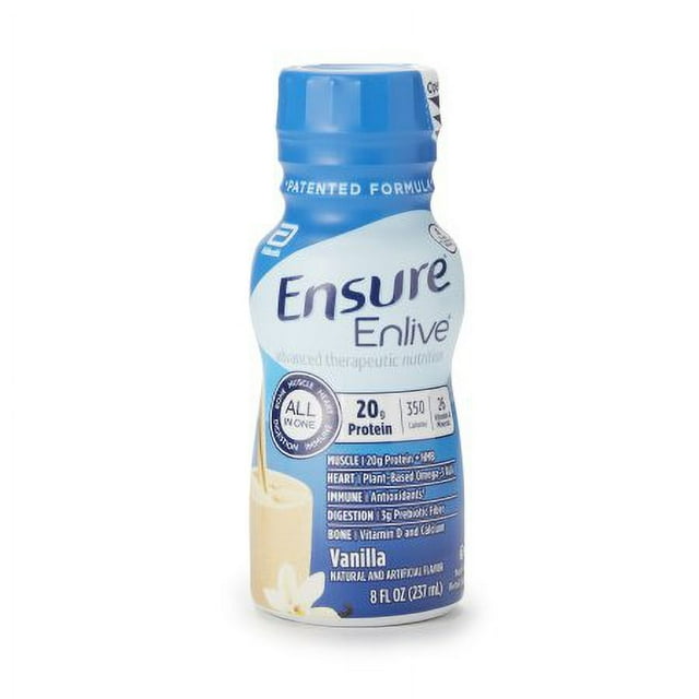 Ensure Enlive Advanced Nutrition Shake Oral Supplement Vanilla Flavor ...