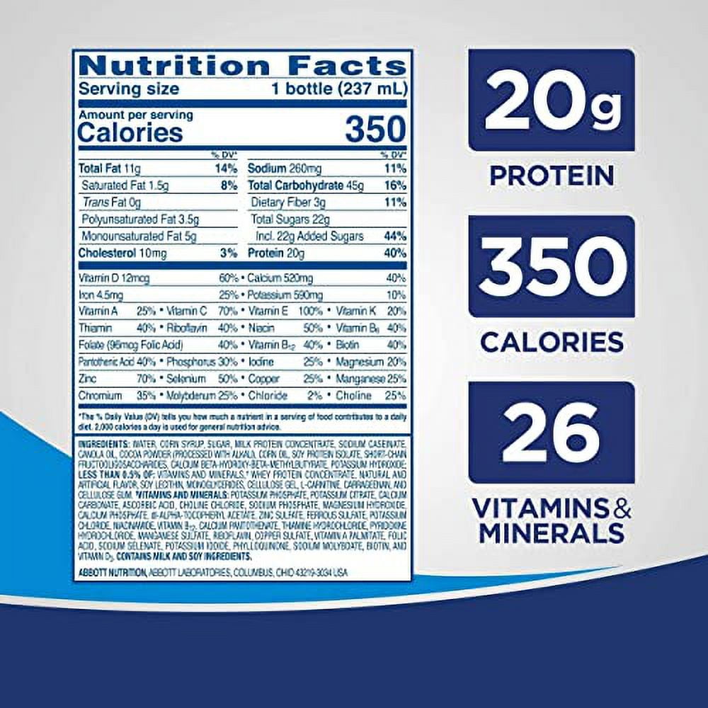 Ensure Enlive Advanced Therapeutic Nutrition Shakes, Chocolate, 8oz ...