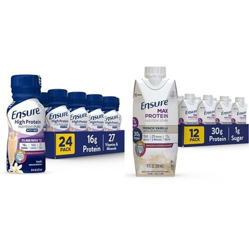Ensure High Protein Nutritional Shake With Fiber, 16G Protein, Meal ...