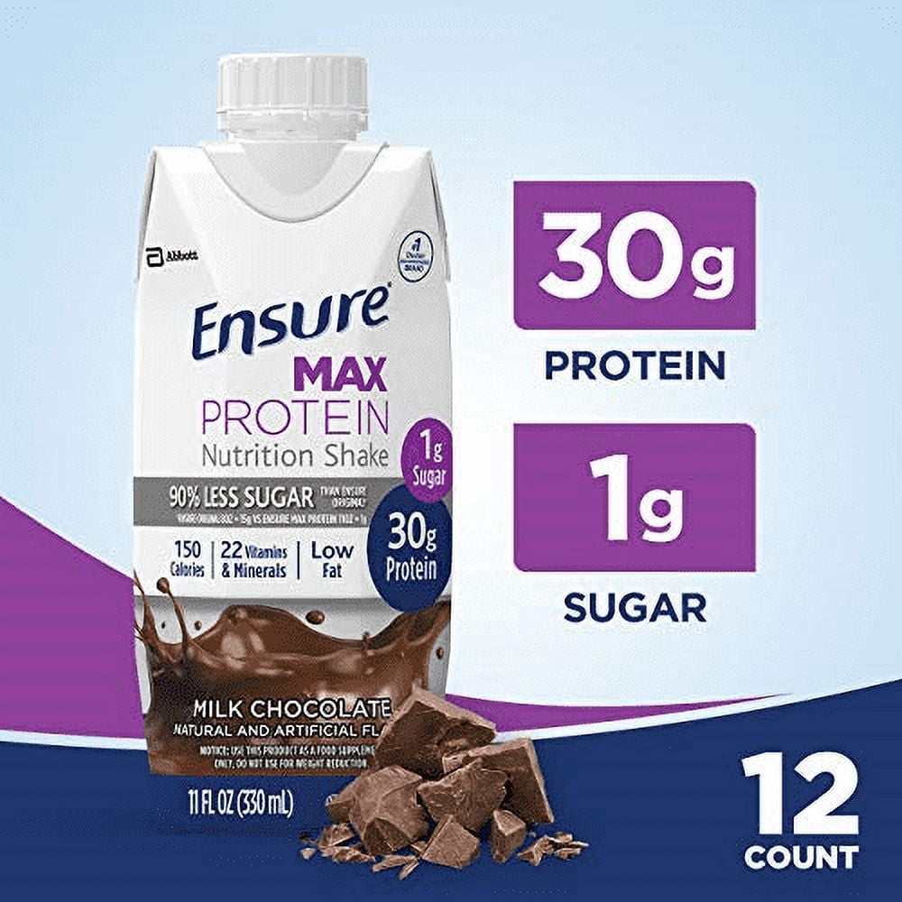 Ensure Max Protein Chocolate Oral Supplement, 11 oz. Carton, Abbott ...