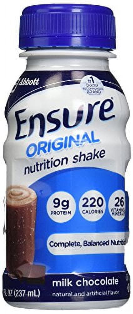 Ensure Nutritional Shake, Milk Chocolate, 6 each (Pack of 10) - Walmart.com