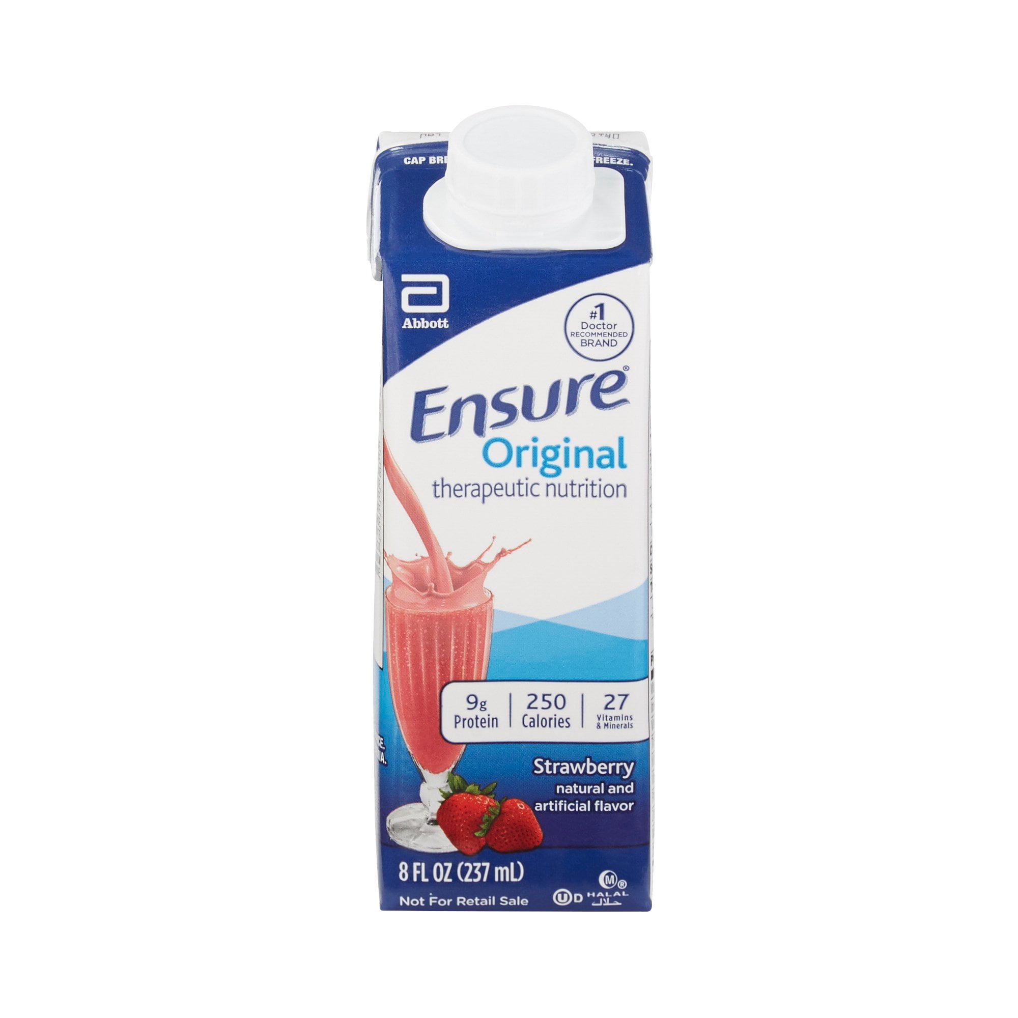 Ensure Oral Supplement Strawberry, 8oz - Case of 24 - Walmart.com