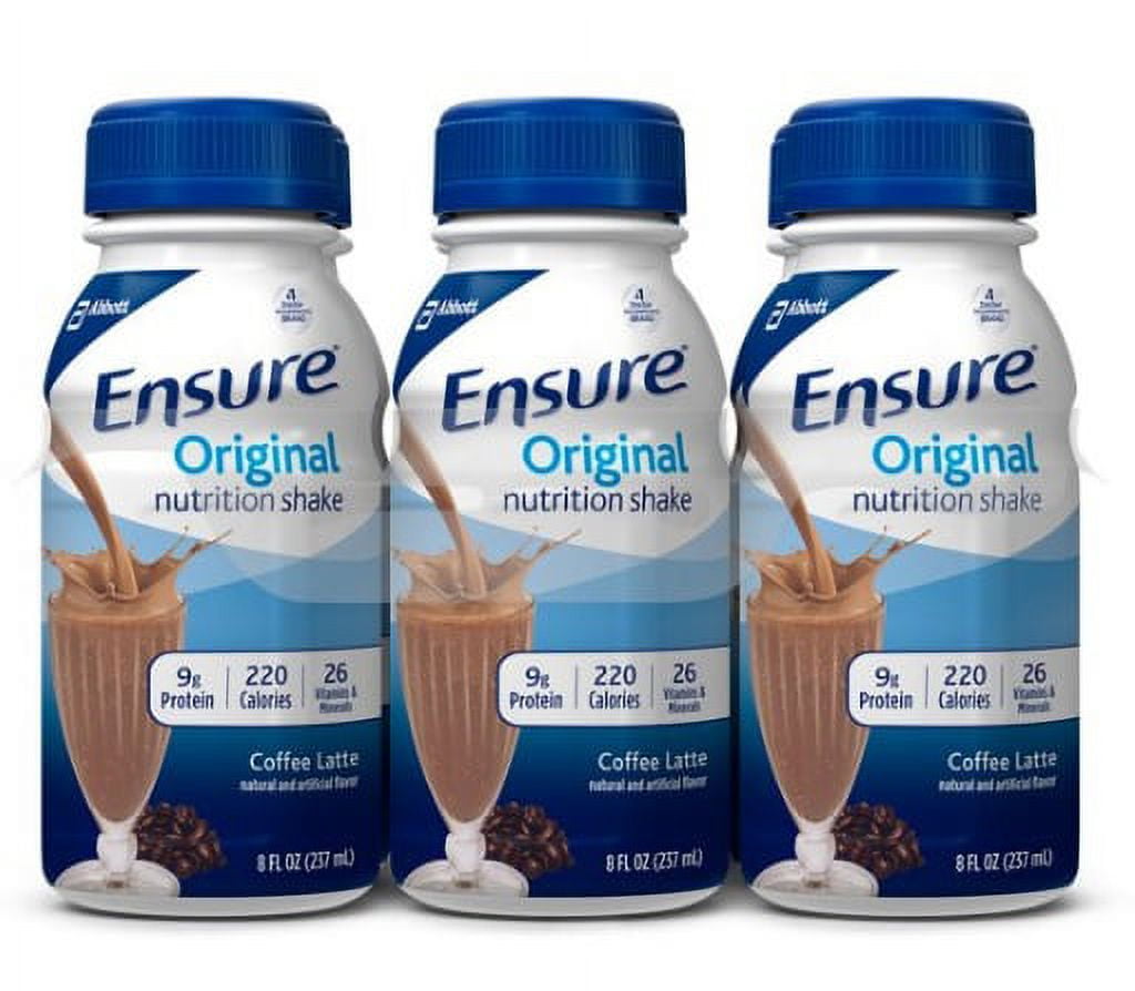 Ensure Original Coffee Latte Flavor 8 oz. Bottle Ready to Use, 57237 ...