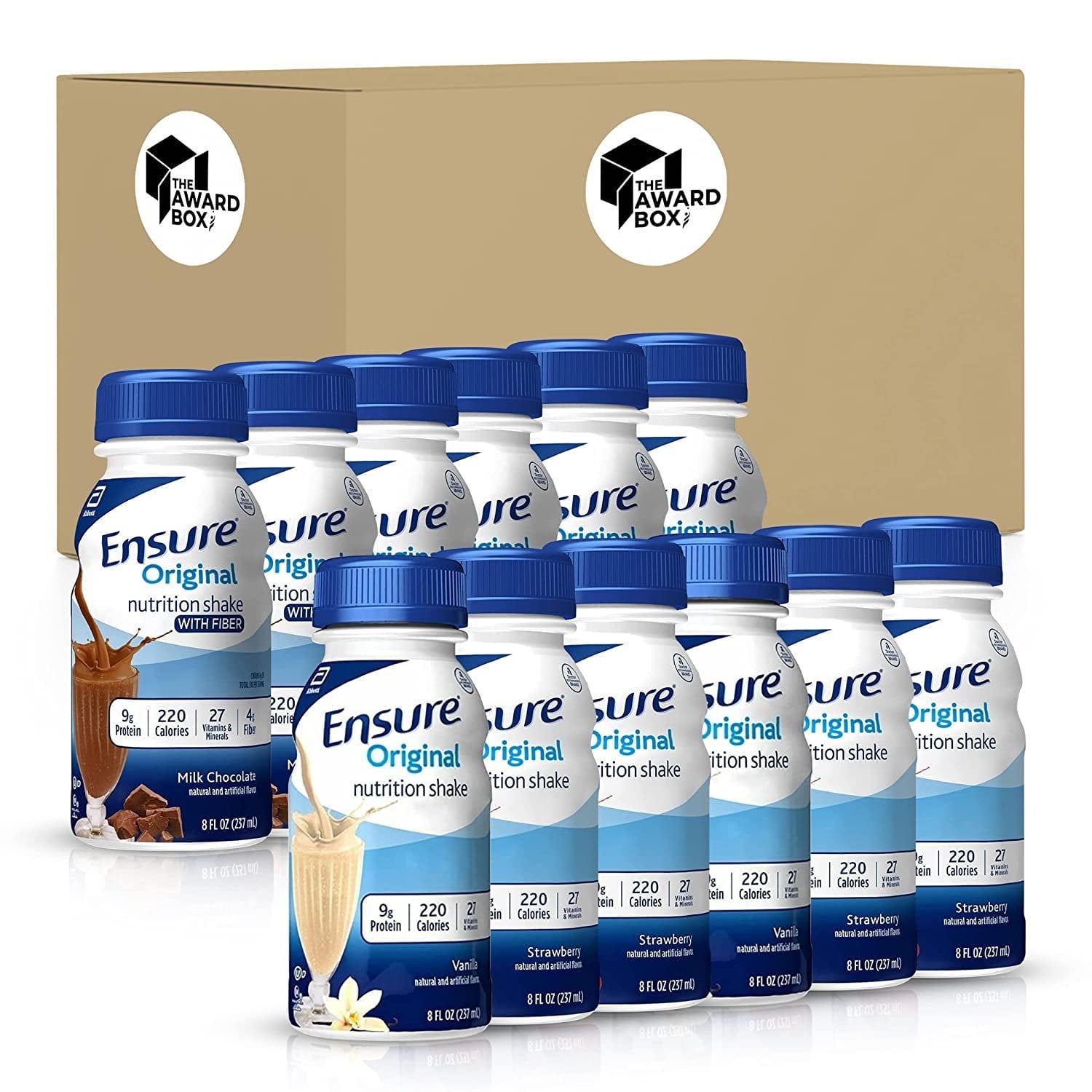 The Award Box Ensure Original Nutrition Shake 9g Protein Meal ...