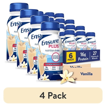 Equate Nutritional Shake Plus, Chocolate, 8 fl oz, 6 Count - Walmart.com