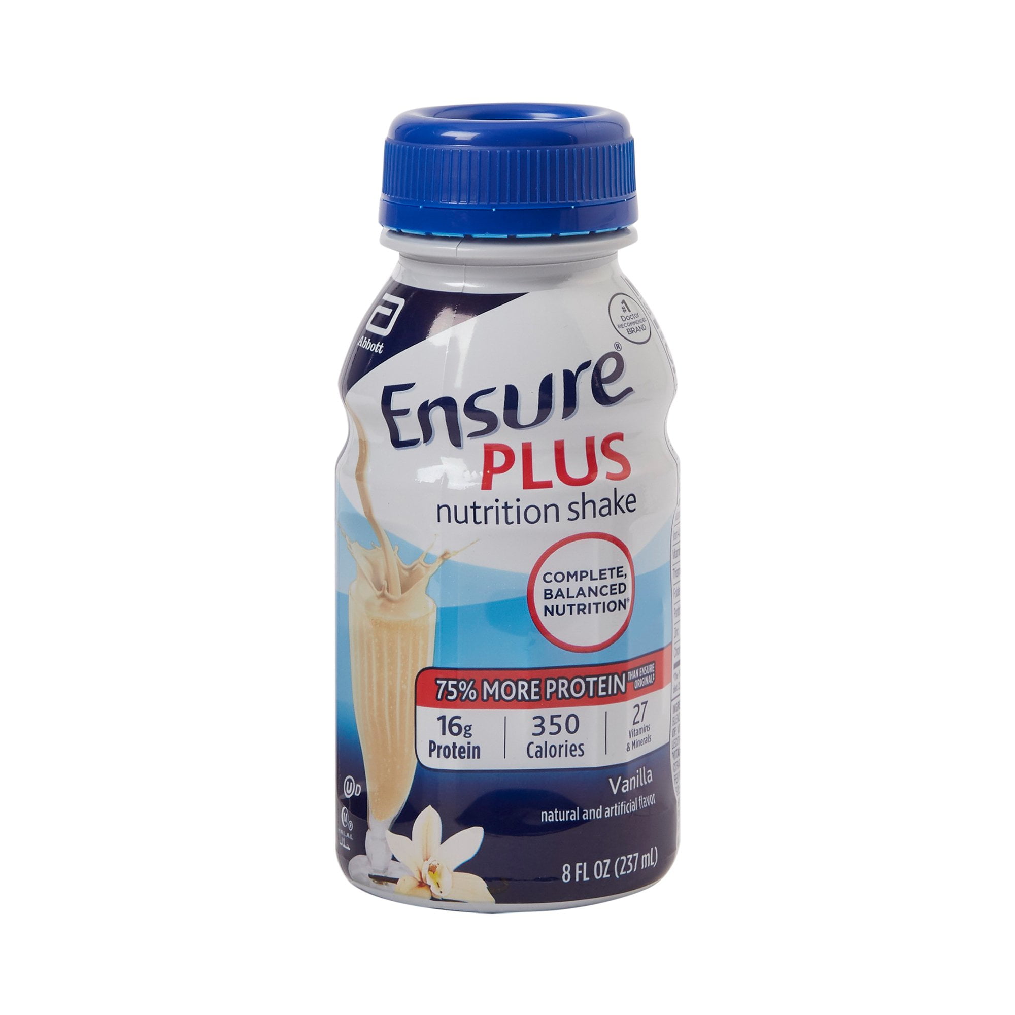 Ensure® Plus Nutrition Shake, Vanilla, 8-ounce bottle - Walmart.com