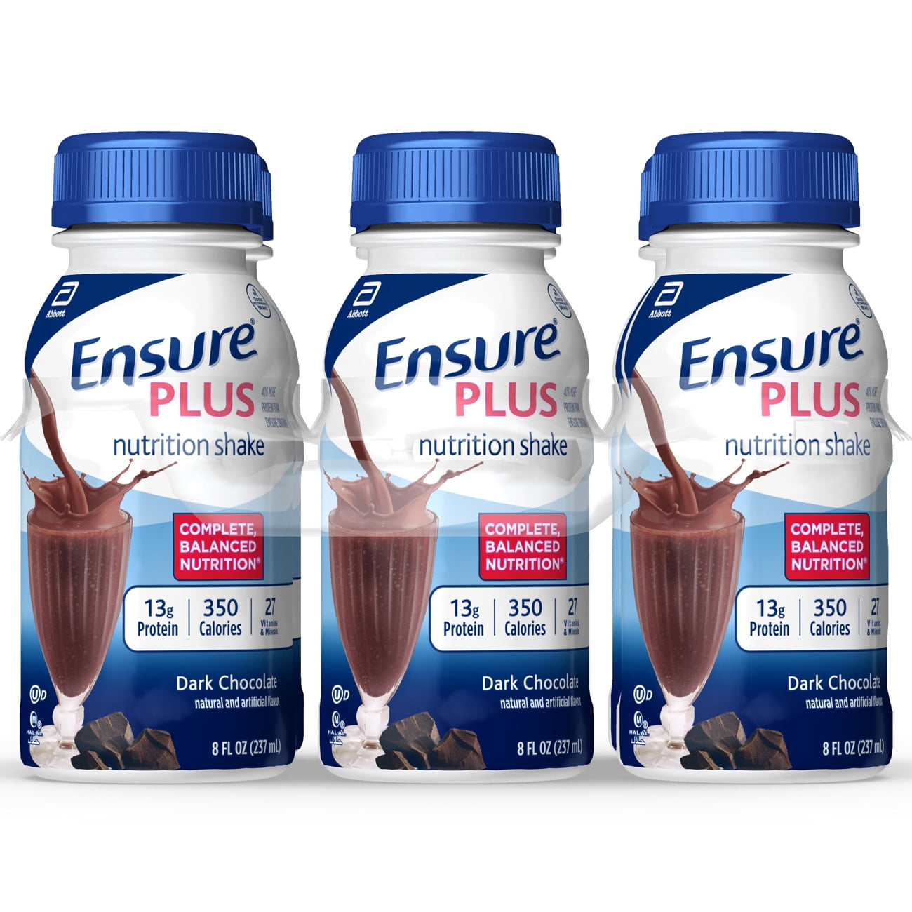 Ensure Plus Nutrition Shake with 16 grams of high-quality protein, Meal ...