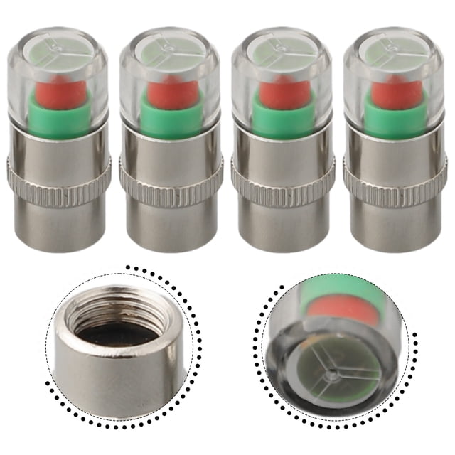 Ensure Tire Safety Visual Indicator for Low Pressure 4 PCS Car Auto ...