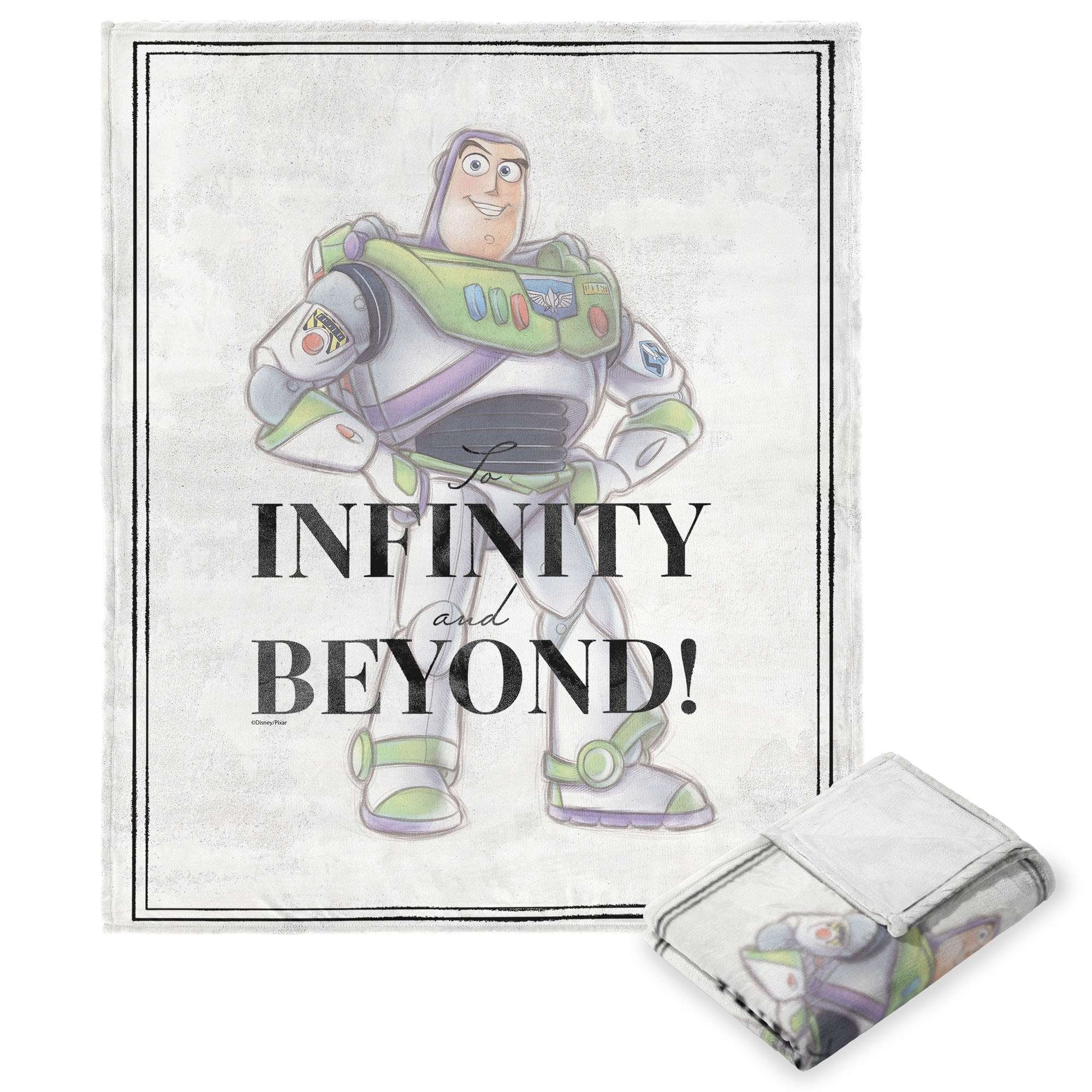 Ent Disney D100 To Infinity And Beyond Kids Silk Touch Throw Blanket ...