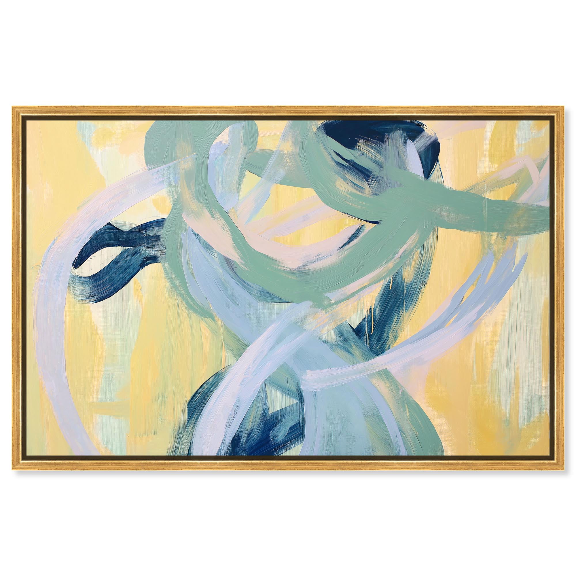 Entangled Embrace I Canvas Minimalist Wall Art by Art Remedy, Gold ...