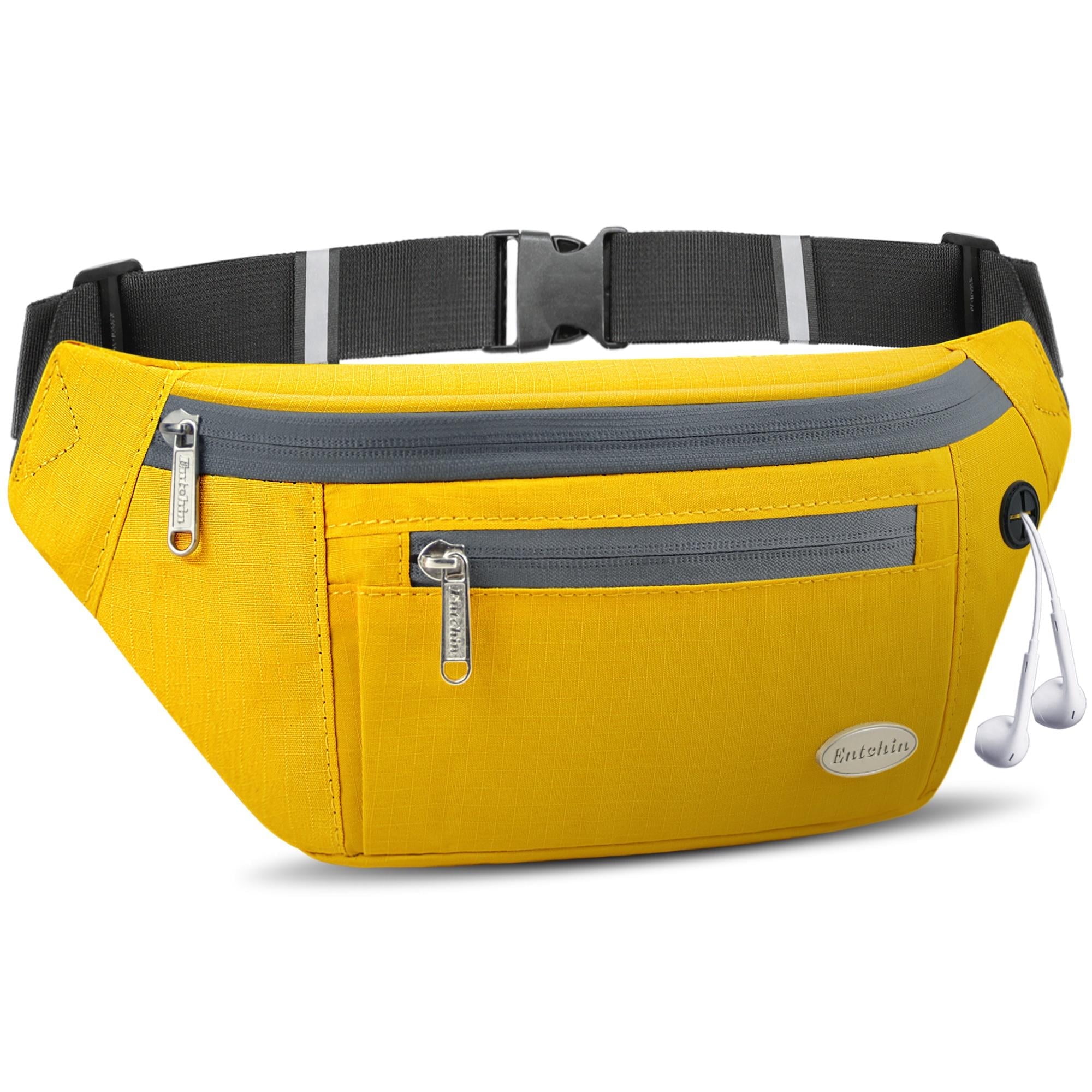 Entchin Fanny Pack for Women Men with 4 Pockets Water-resistant Waist ...
