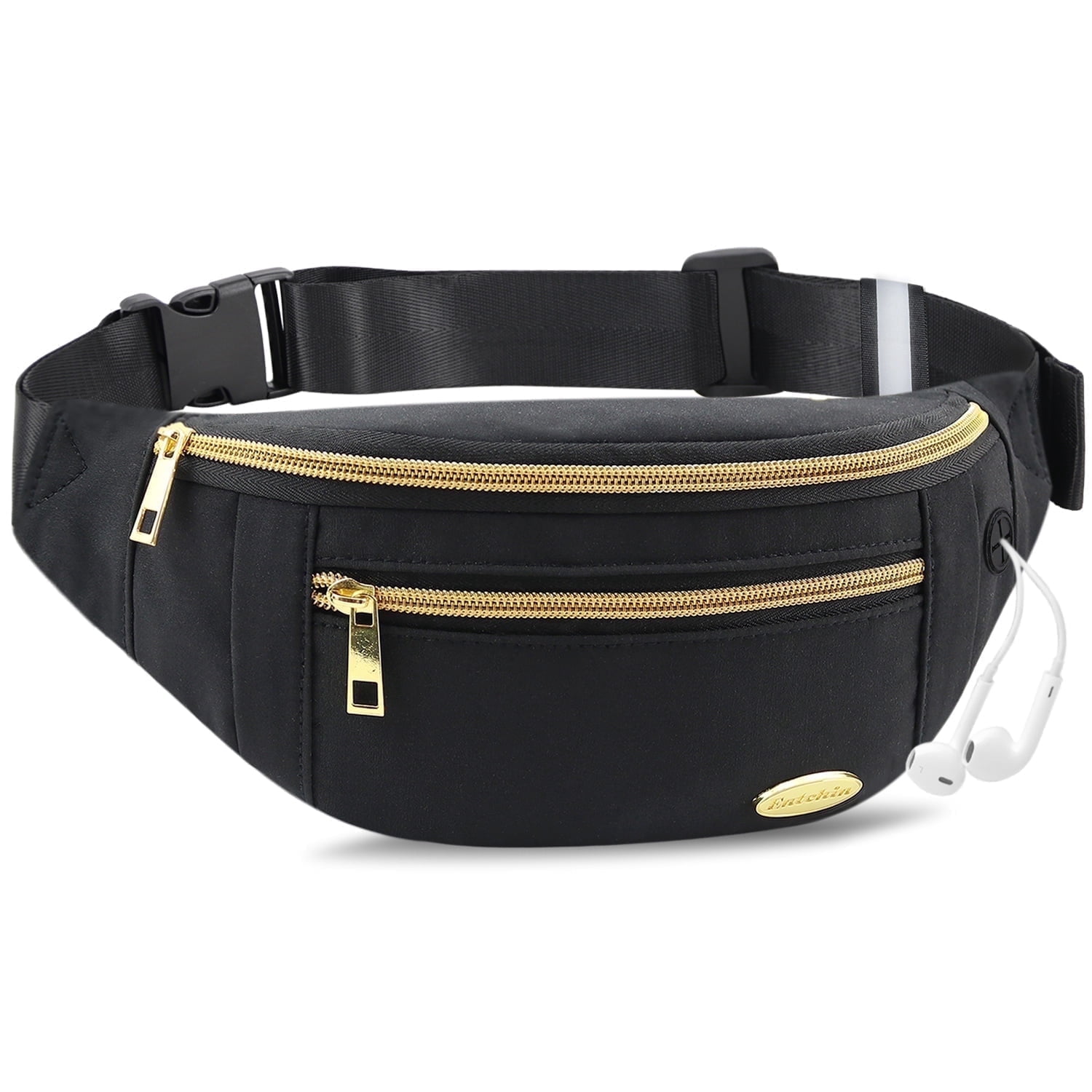 Entchin Small Waist Pack for Women and Kids with Zipper Pockets ...