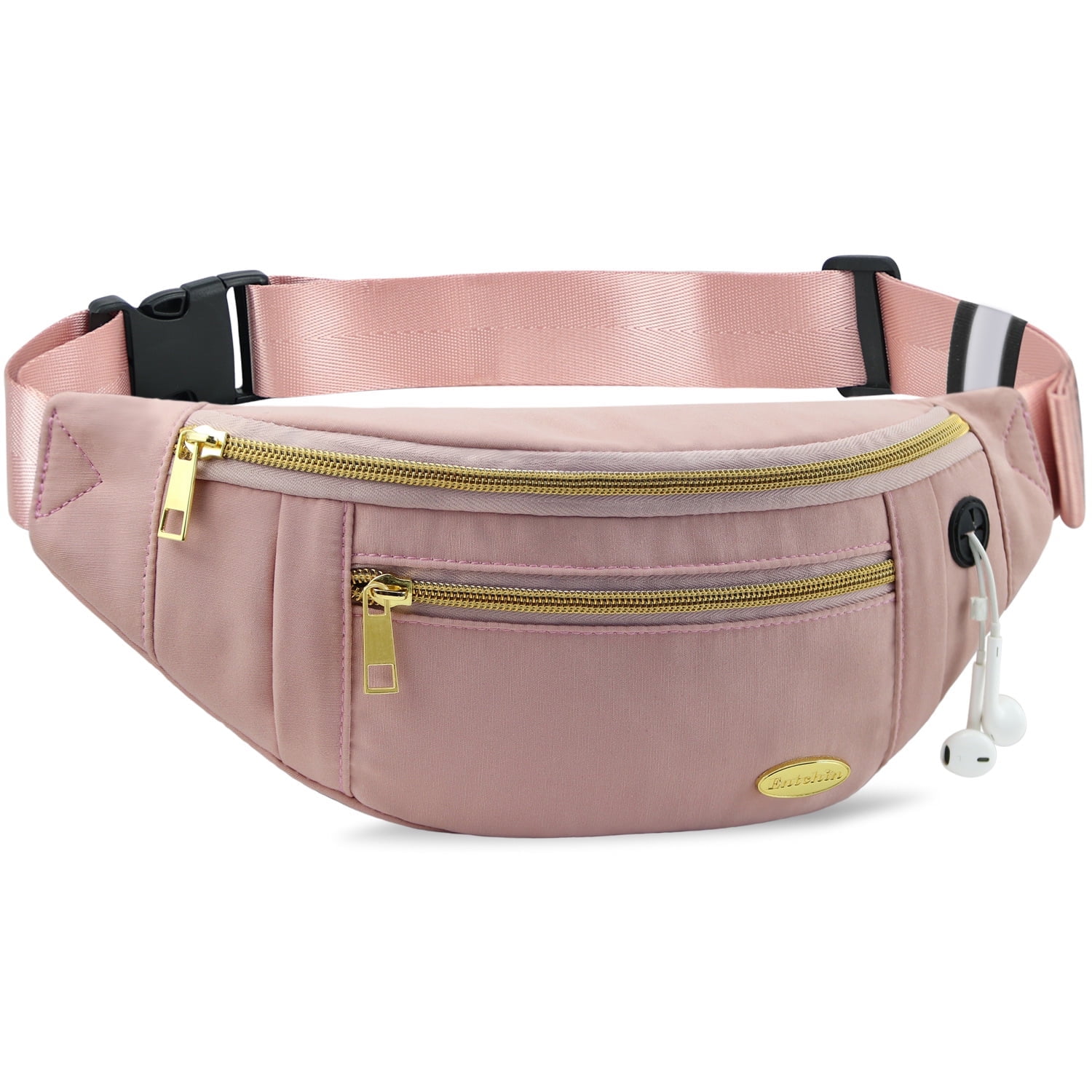 Entchin Fanny Pack for Women Water Resistant Waist Pack Fabric ...