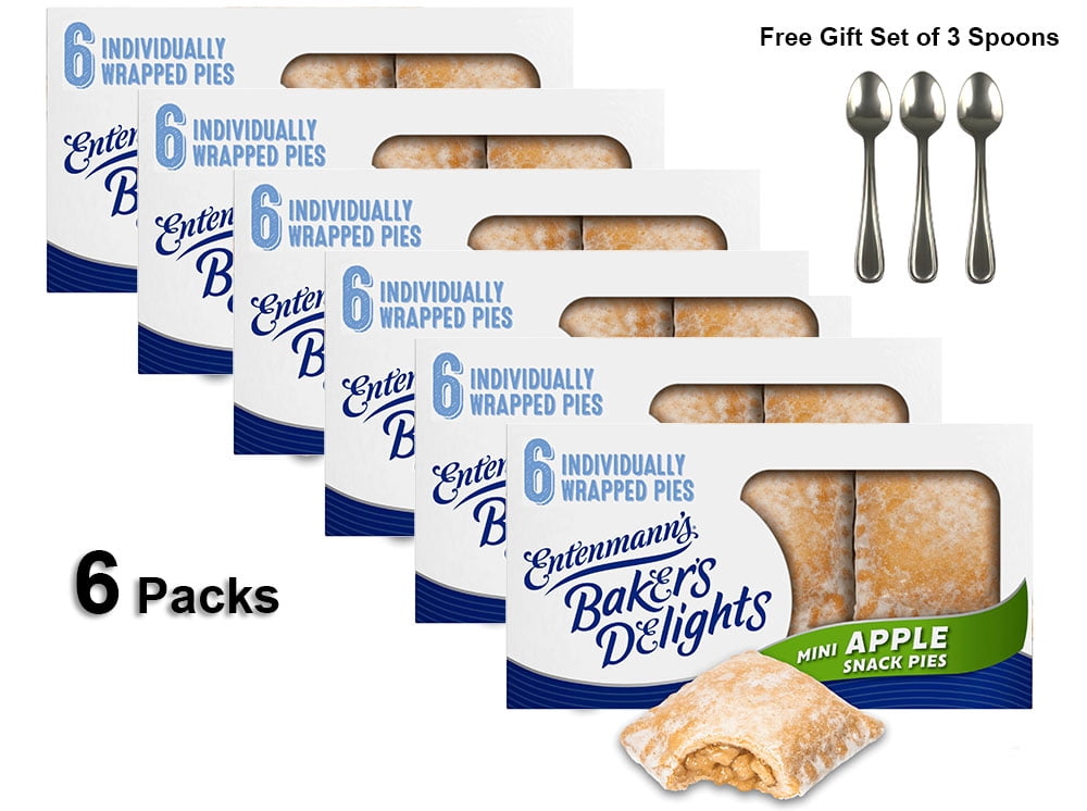 Entenmann's Baker's Delights Apple Snack Pies, 6 packs, Soft Mini Snack ...