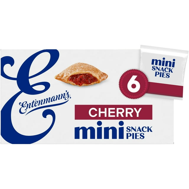 Entenmann's Mini Cherry Snack Pies, Bakery Baked Flavored, 6 Packs, 12 ...