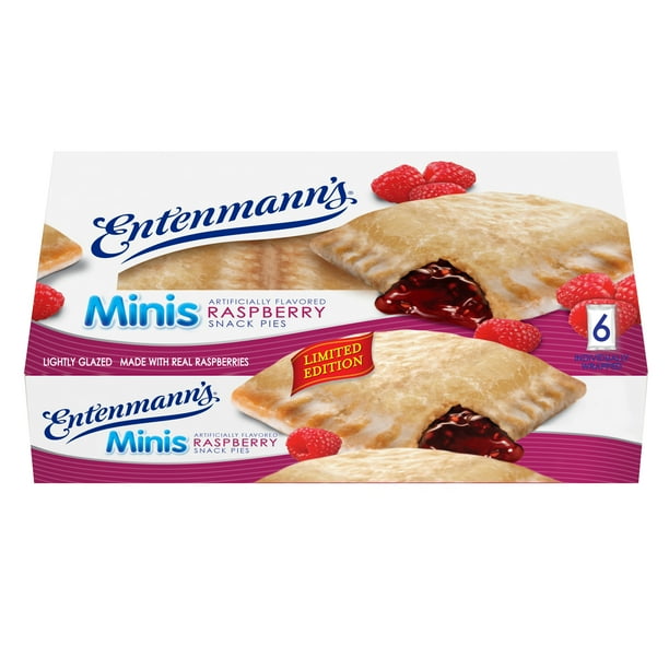 Entenmann's Limited Edition Minis Raspberry Snack Pies, 6 count, 12 oz ...