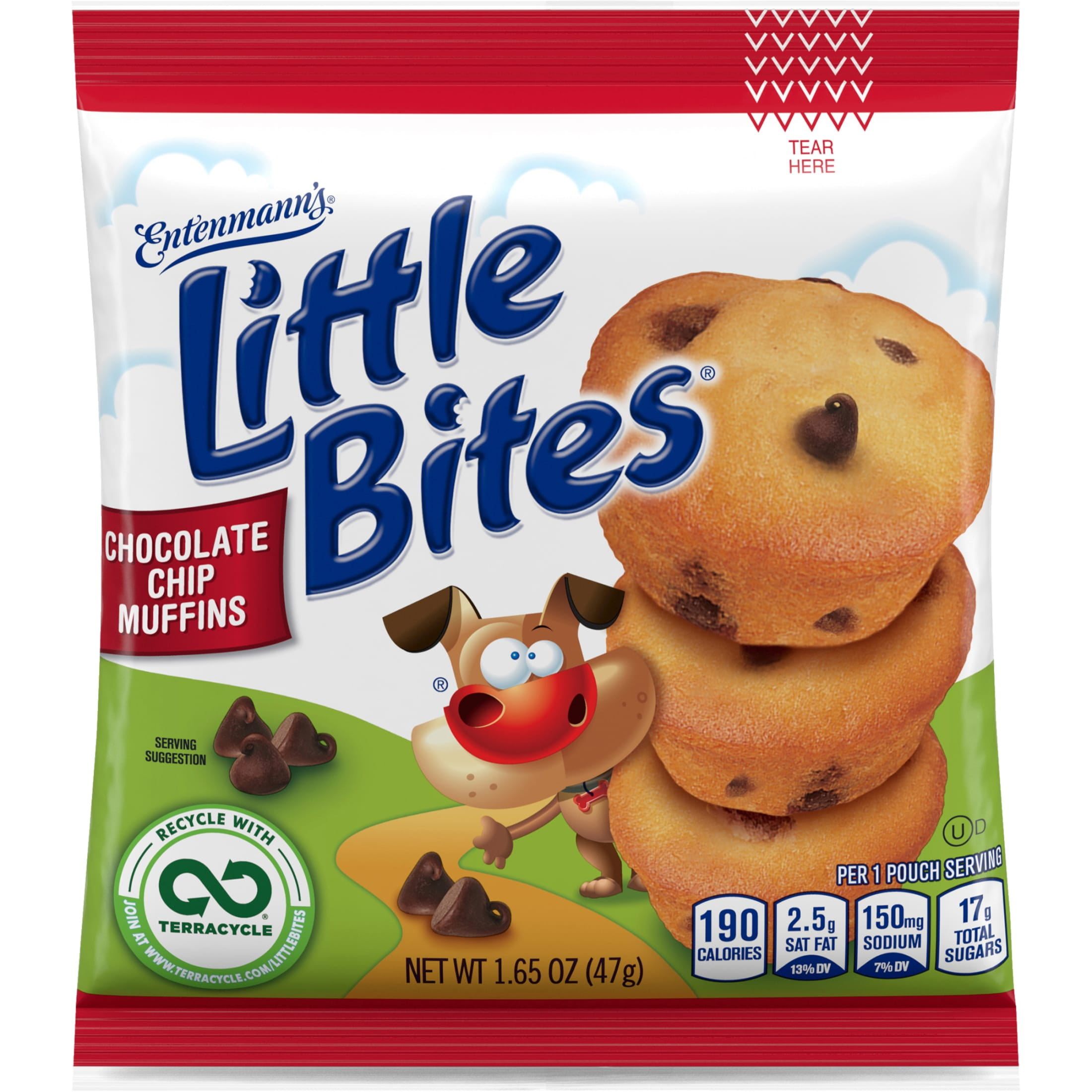 Entenmann's Little Bites Chocolate Chip Mini Muffins, 1.65oz Box ...