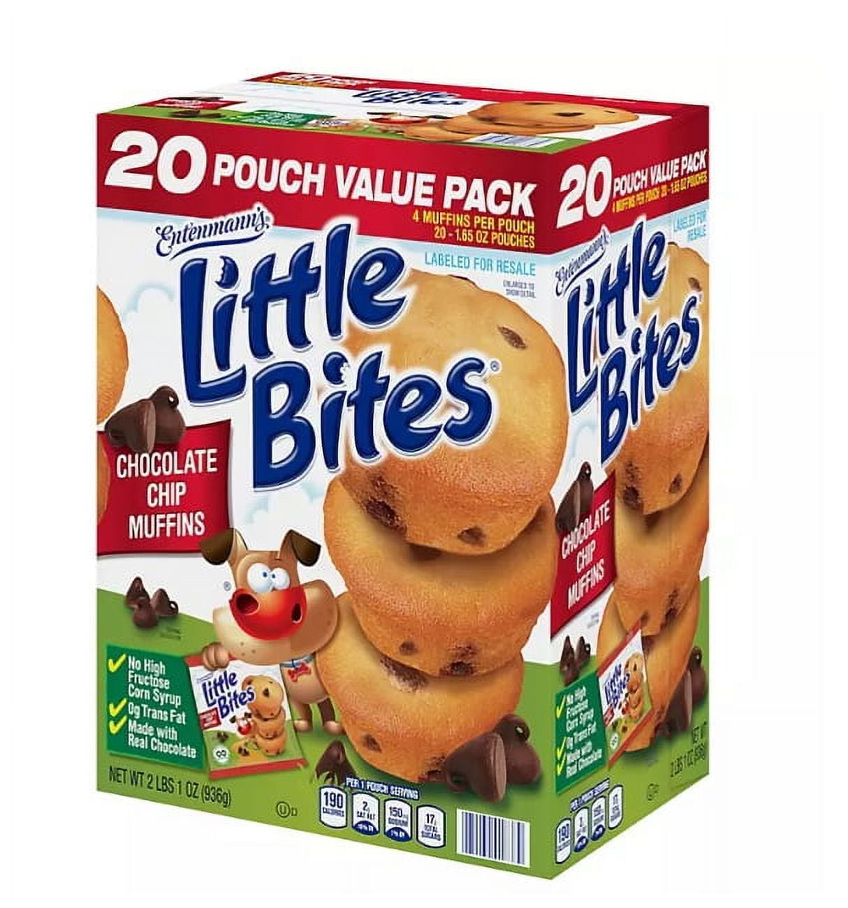 Entenmann's Little Bites Mini Chocolate Chip Muffins Value Pack ...