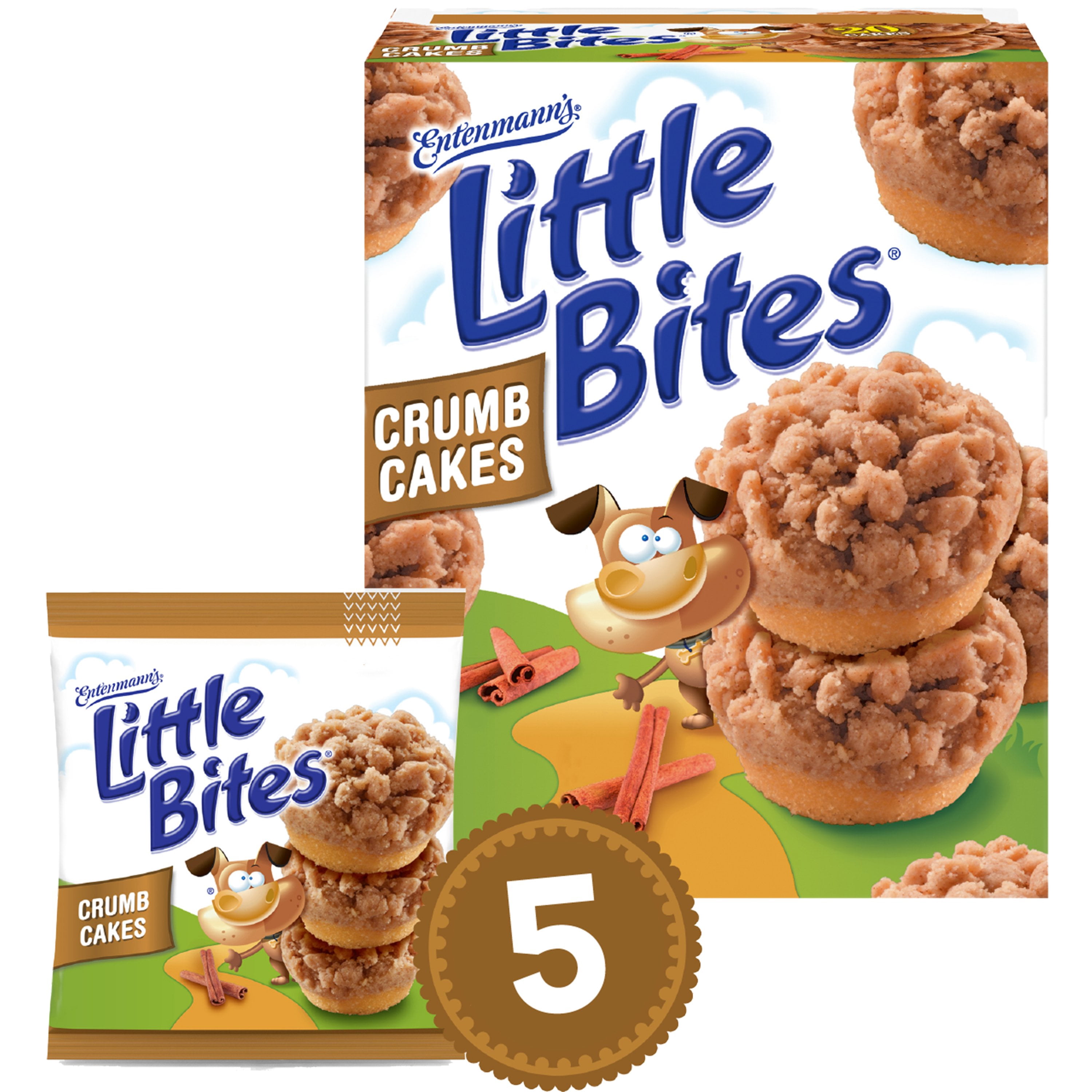 Entenmann's Little Bites Crumb Cake Mini Muffins - 5 ct (Packaging ...