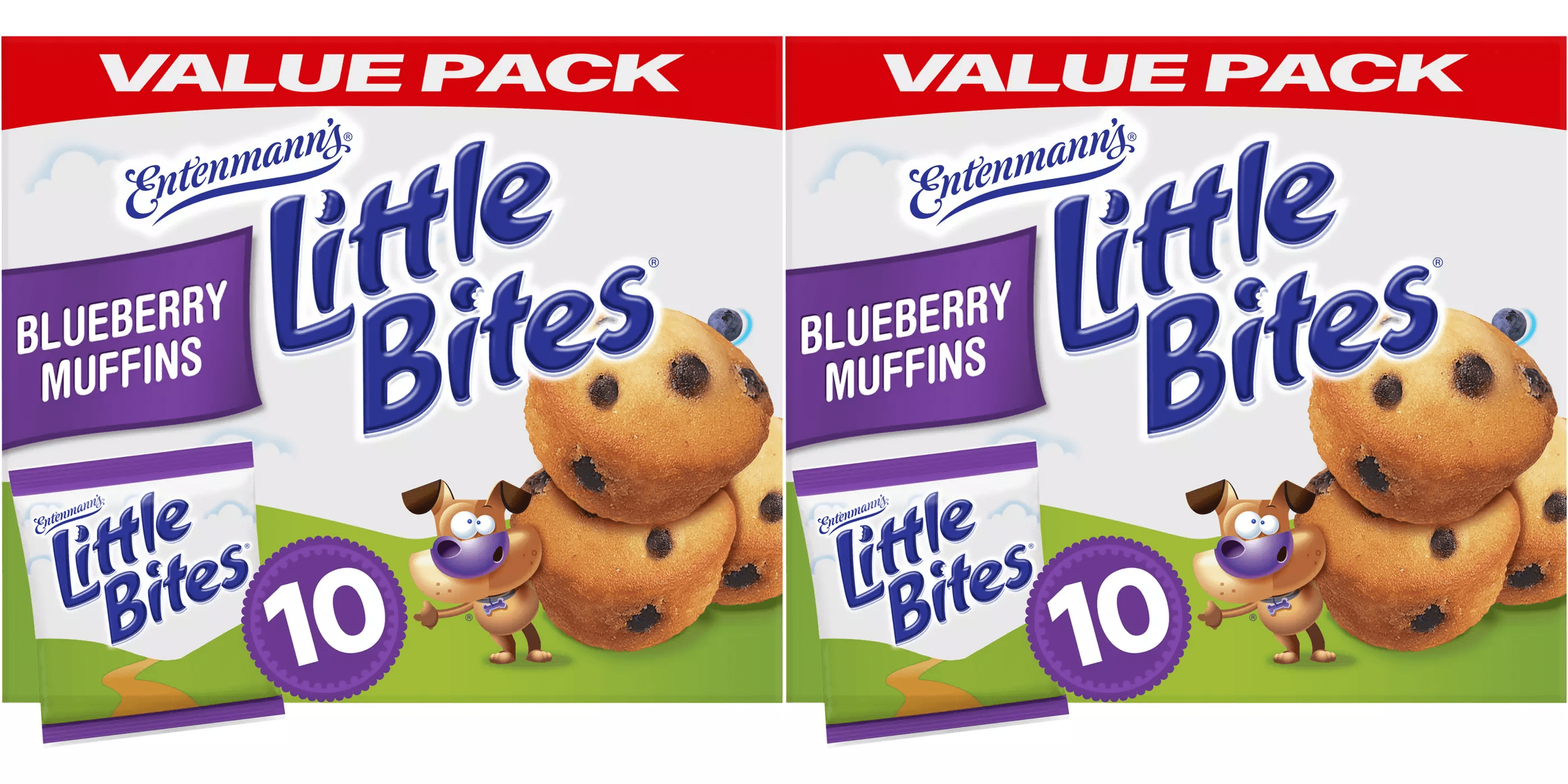 Entenmann's Little Bites Mini Blueberry Muffins Snack Packs, 10 ct pack ...