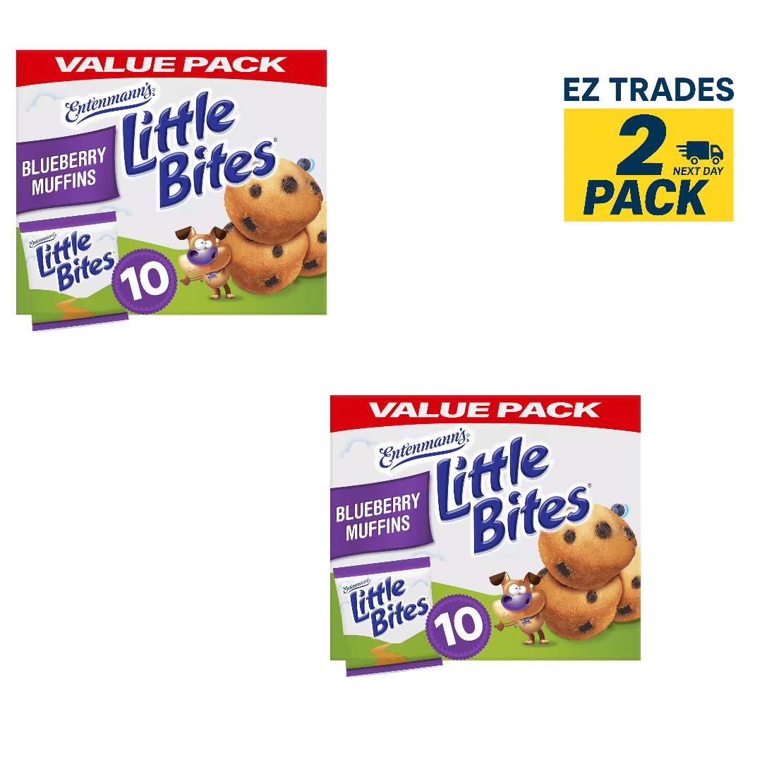 Entenmann's Little Bites Mini Blueberry Muffins Snack Packs, 10 ct pack ...