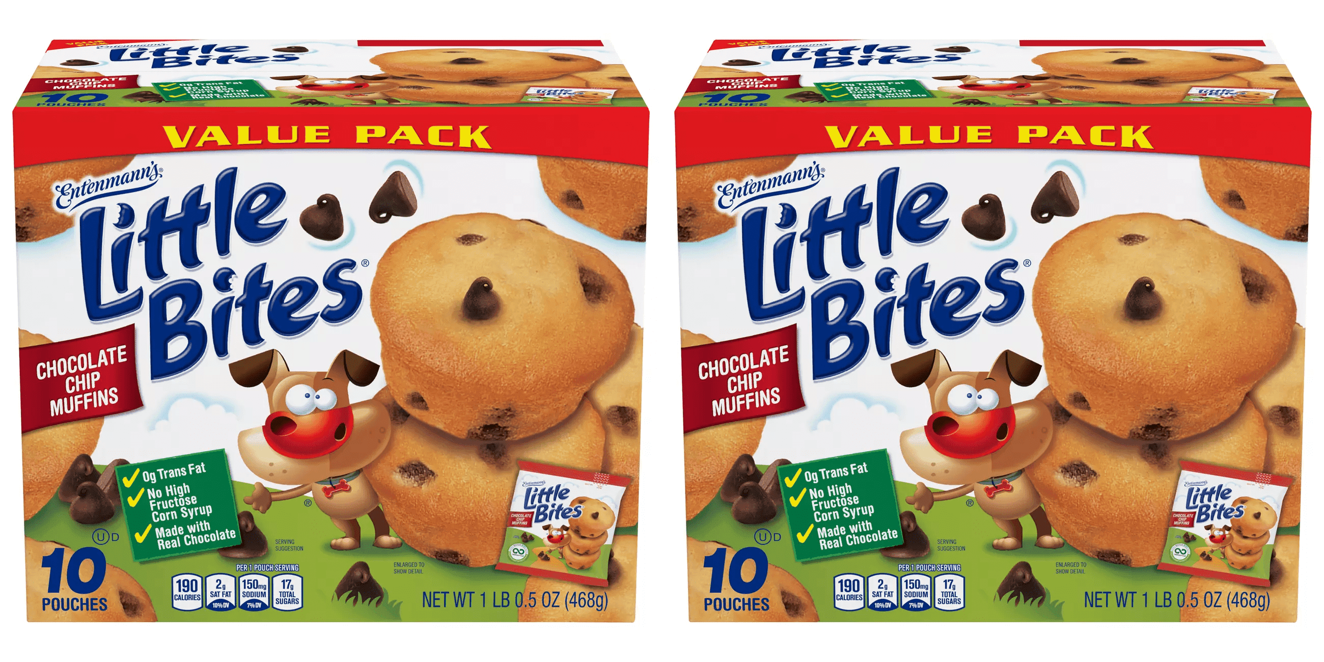 Entenmann's Little Bites Mini Muffins Multipack - Chocolate Chip, 10 ct ...