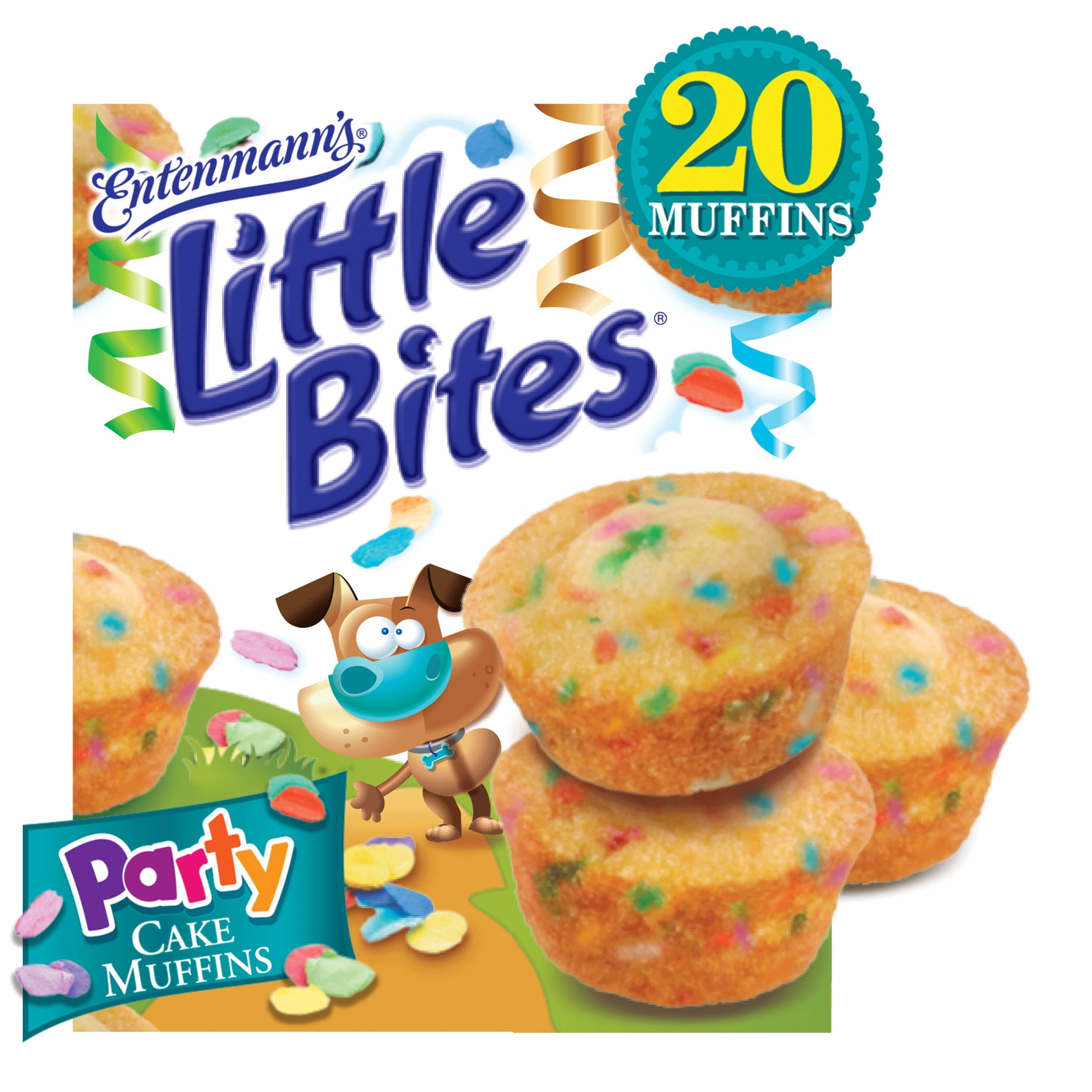 Entenmann's Little Bites Party Cake Vanilla and Sprinkles Mini Muffins ...