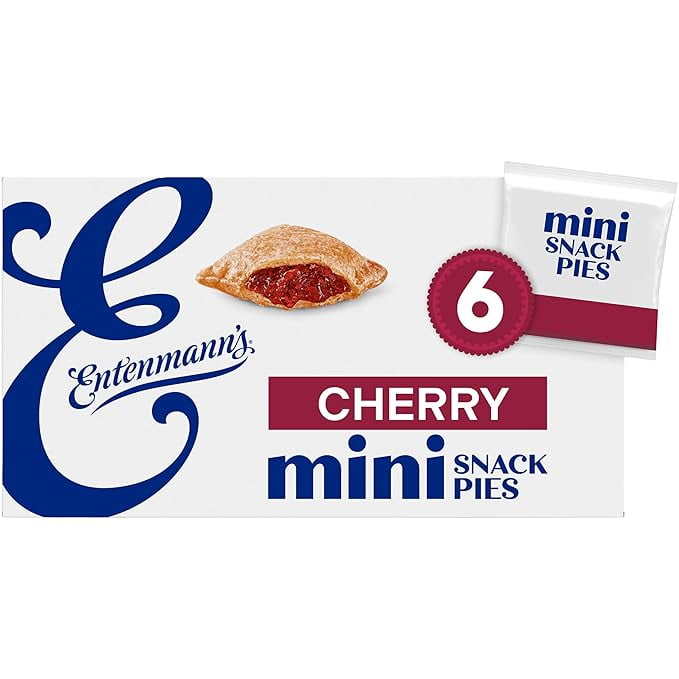 Entenmann’s Minis Cherry Snack Pies, Box of Cherry Pies, 12 oz, 6 Count ...