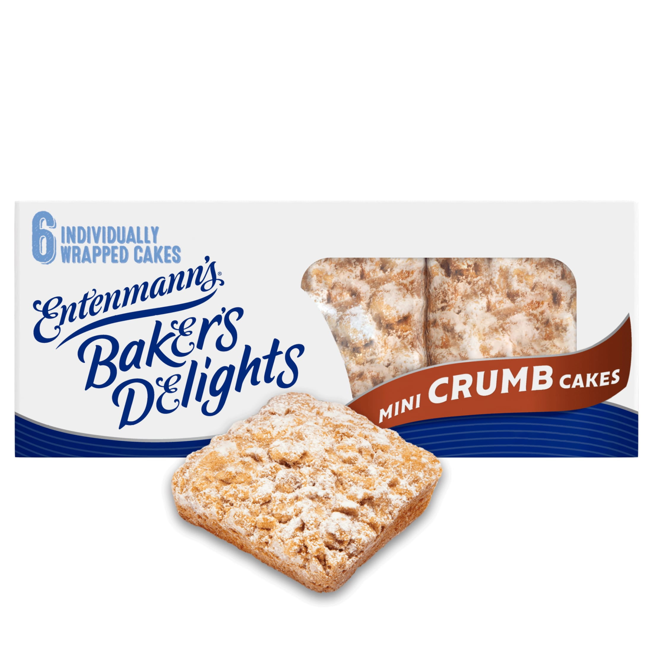 Entenmann's Minis Crumb Cake Snack Cakes, 12.25 oz, 6 Count - Walmart.com