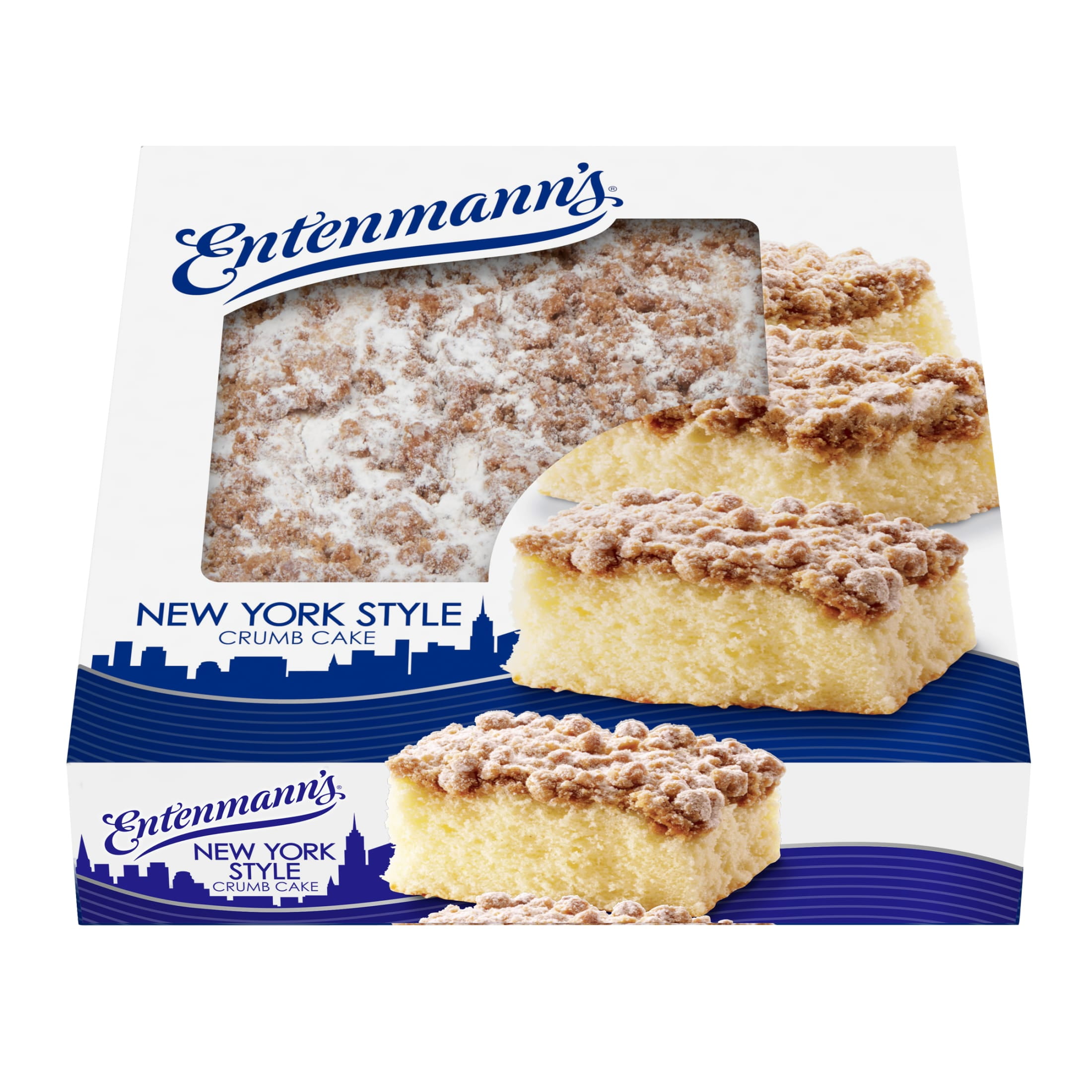 Entenmann's New York Style Crumb Cake, 18 oz, Cinnamon Crumb Cakes, Box ...