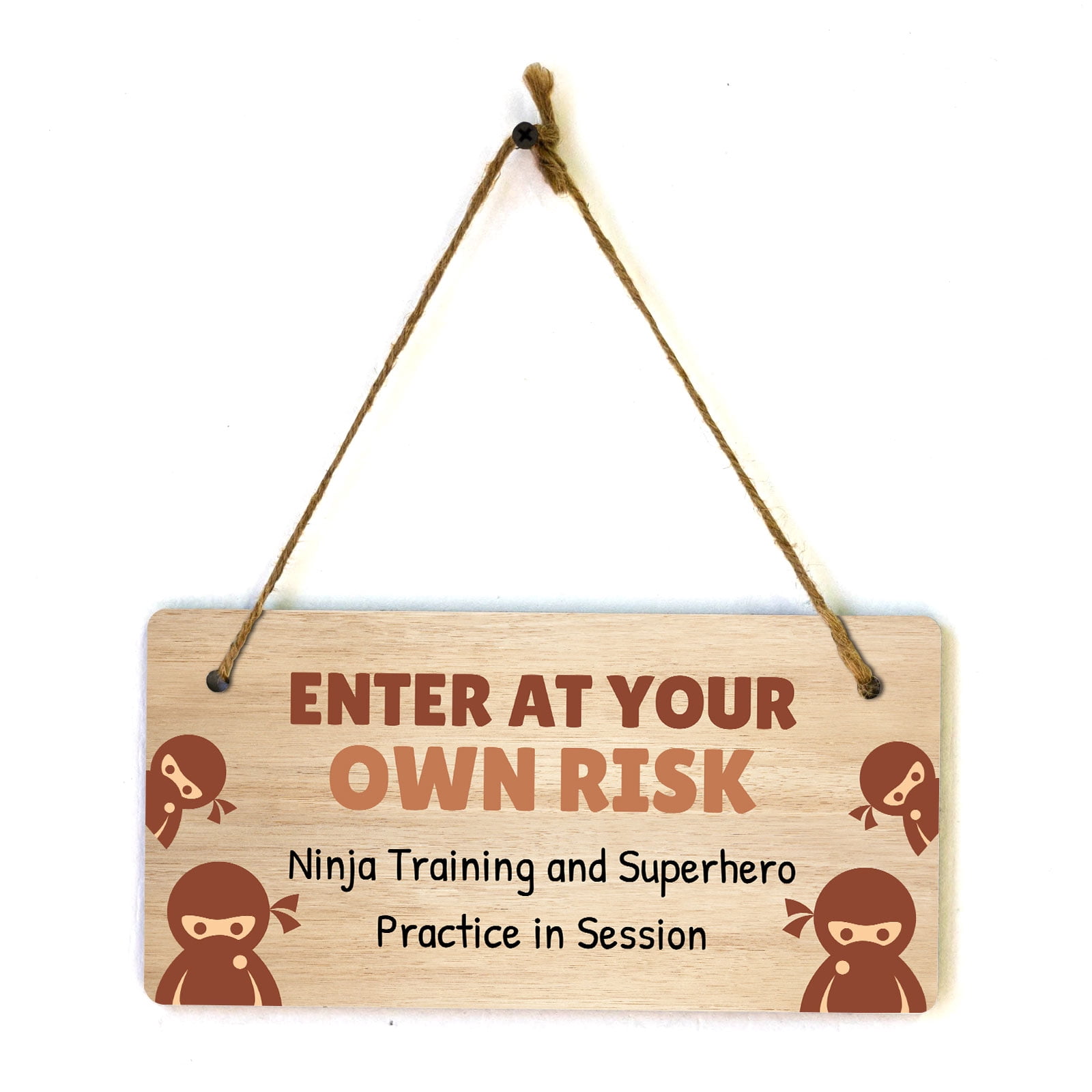 Enter At Your Own Risk Ninja Training and Superhero Practice in Session ...