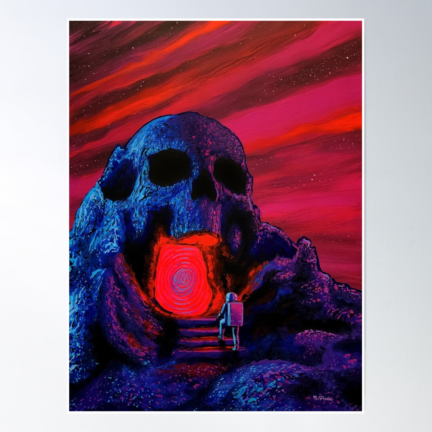 Enter At Your Own Risk Poster Wall Art, Modern Wall Decor, 8x12 ...