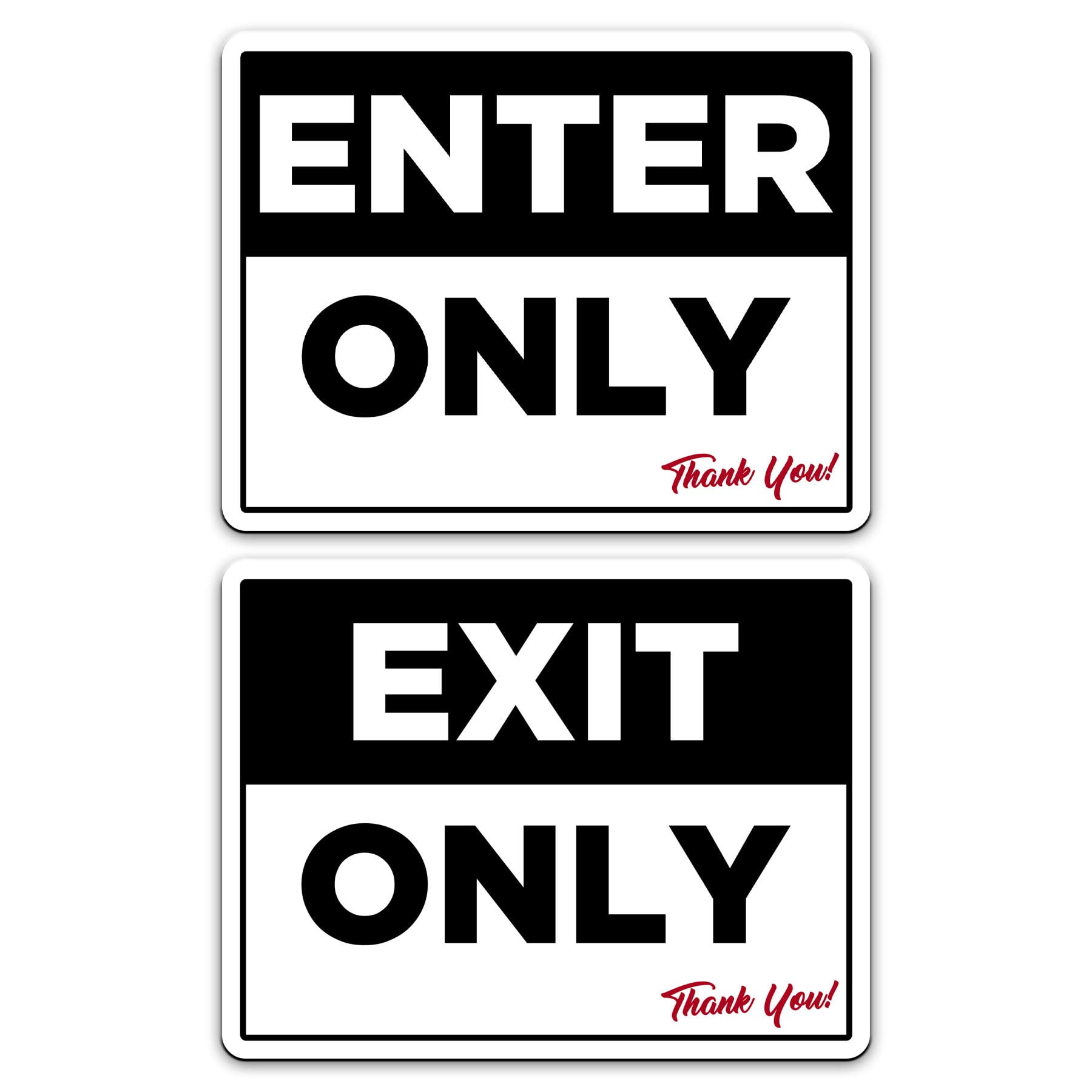 Enter Only and Exit Only Signs for Your Business, Signs for Your Office ...