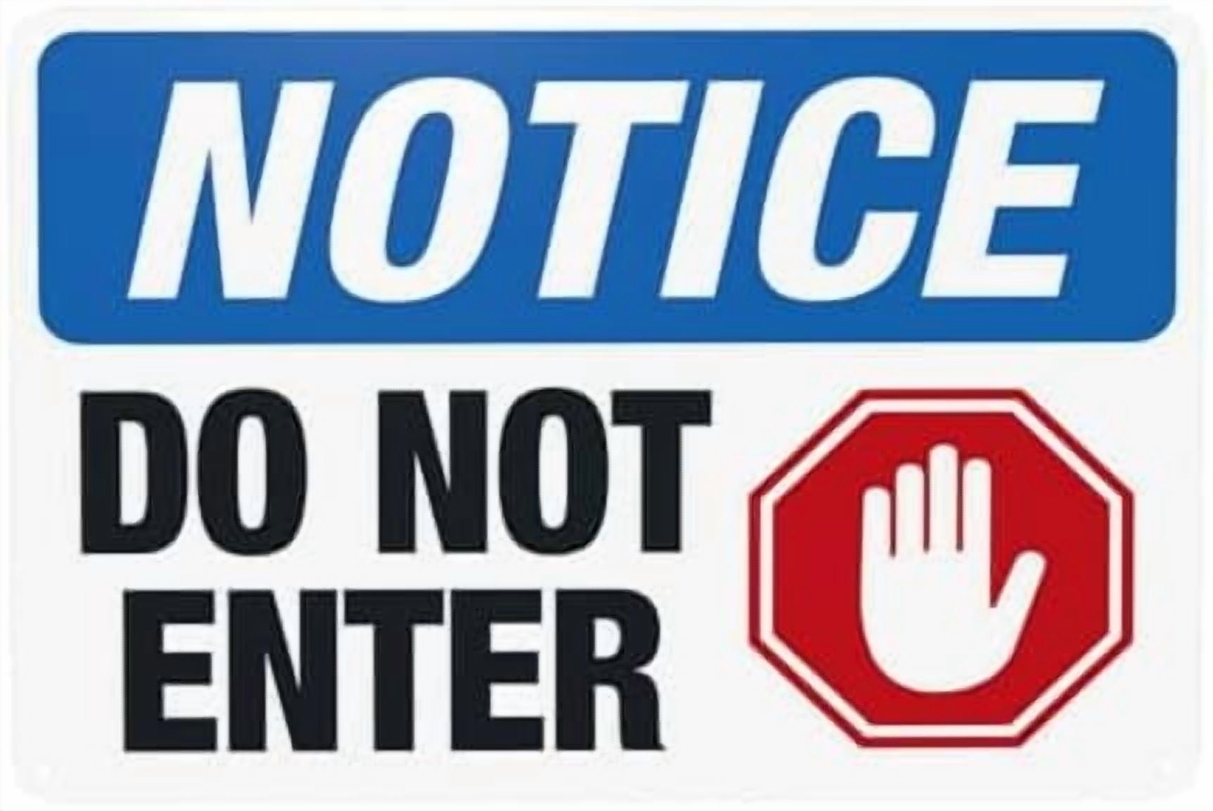 Do Not Enter Red Warning Warning Sign, Do Not Enter Security Metal ...