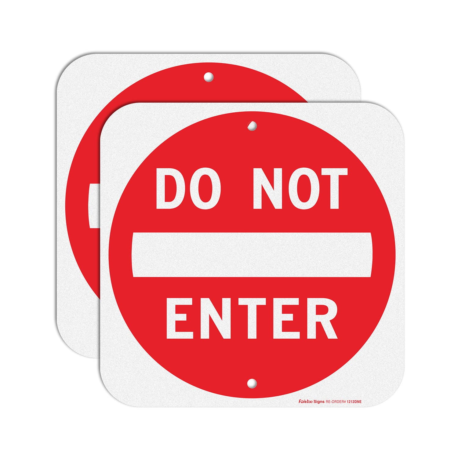 Do Not Enter Sign,12x12 Inch Square .040 Aluminum,Reflective Rust Free ...