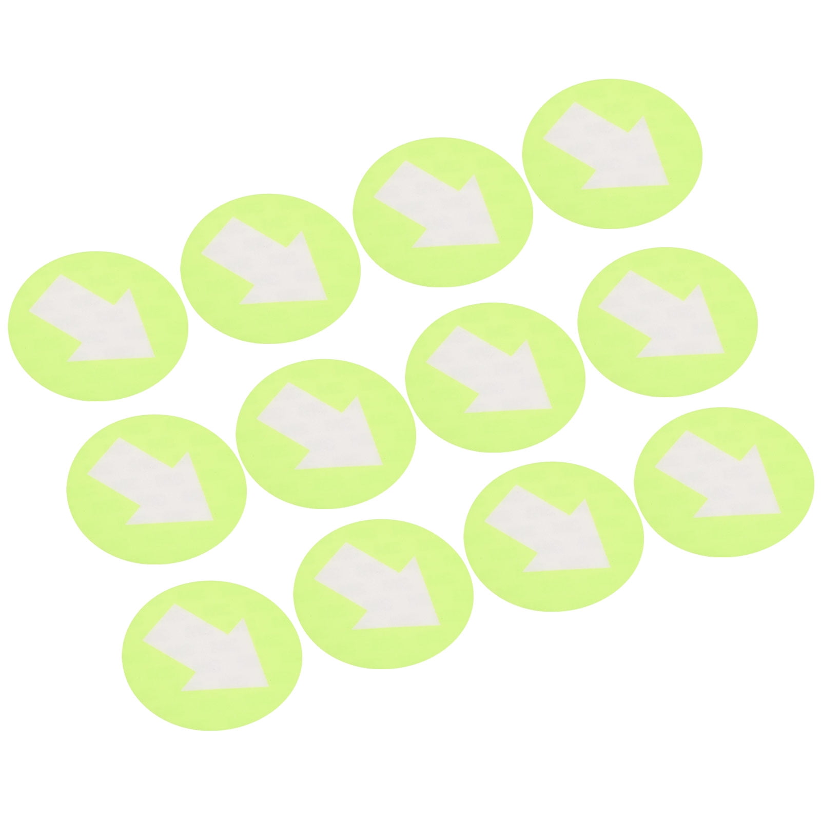 Enter Sign with Arrow 3.5 Inch, 12 Pack Round Green Entry Symbol with ...