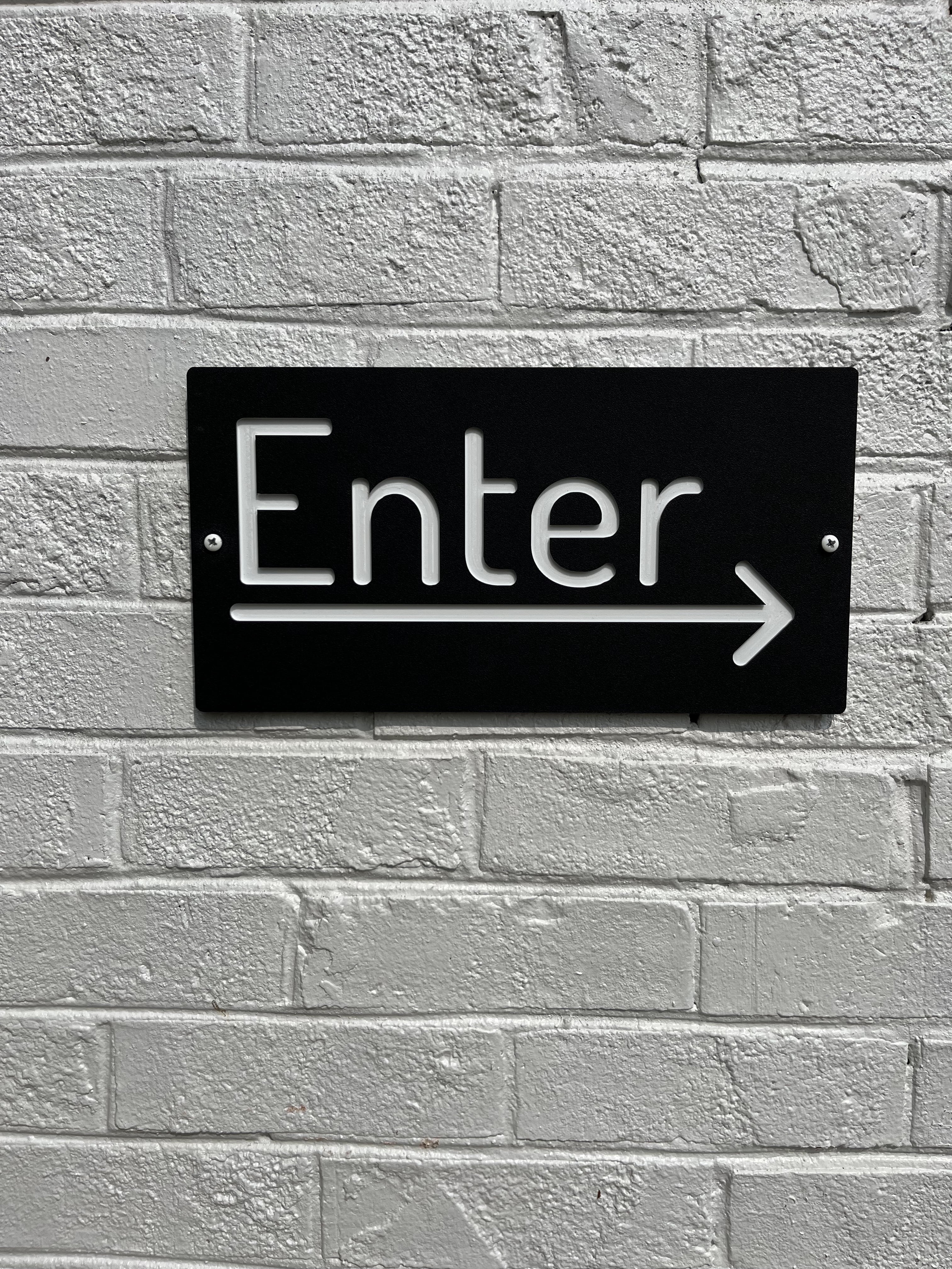 Enter Sign with Arrow - Walmart.com