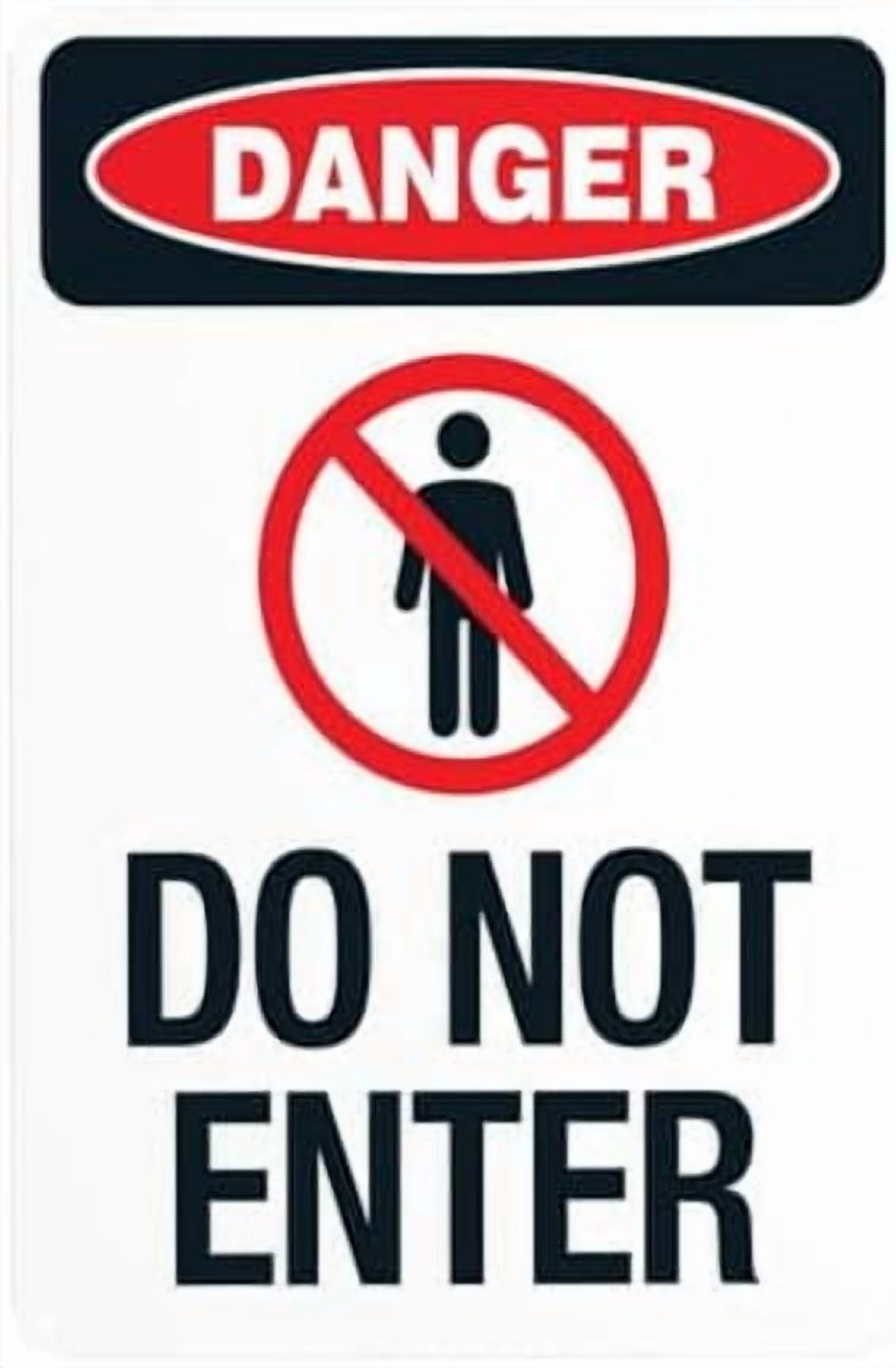 Do Not Enter Warning Signs, Do Not Enter Security Metal Signs for ...
