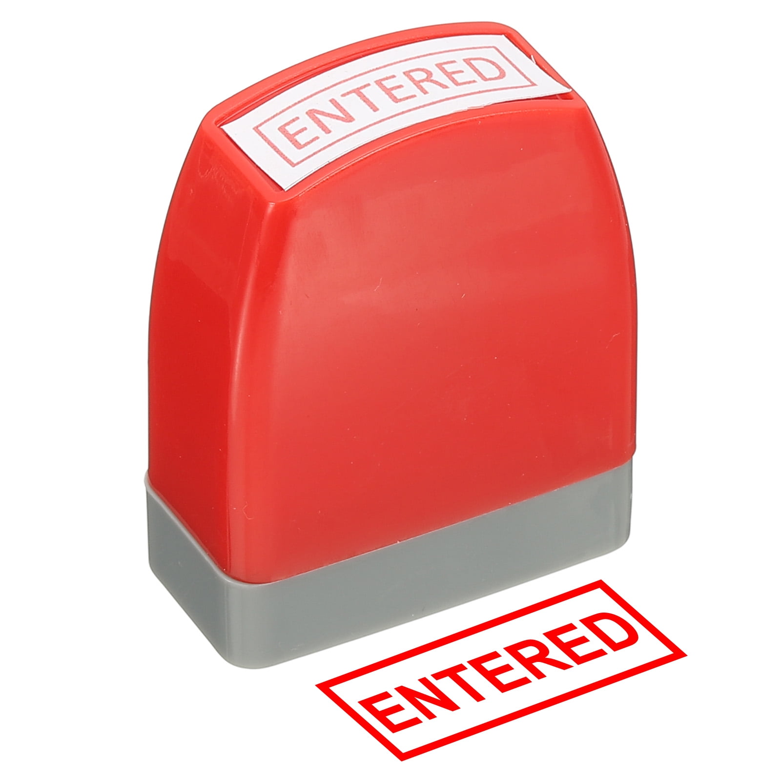 Entered Notice Stamp Self Inking, Red Ink Office Stamps Pre Inked ...