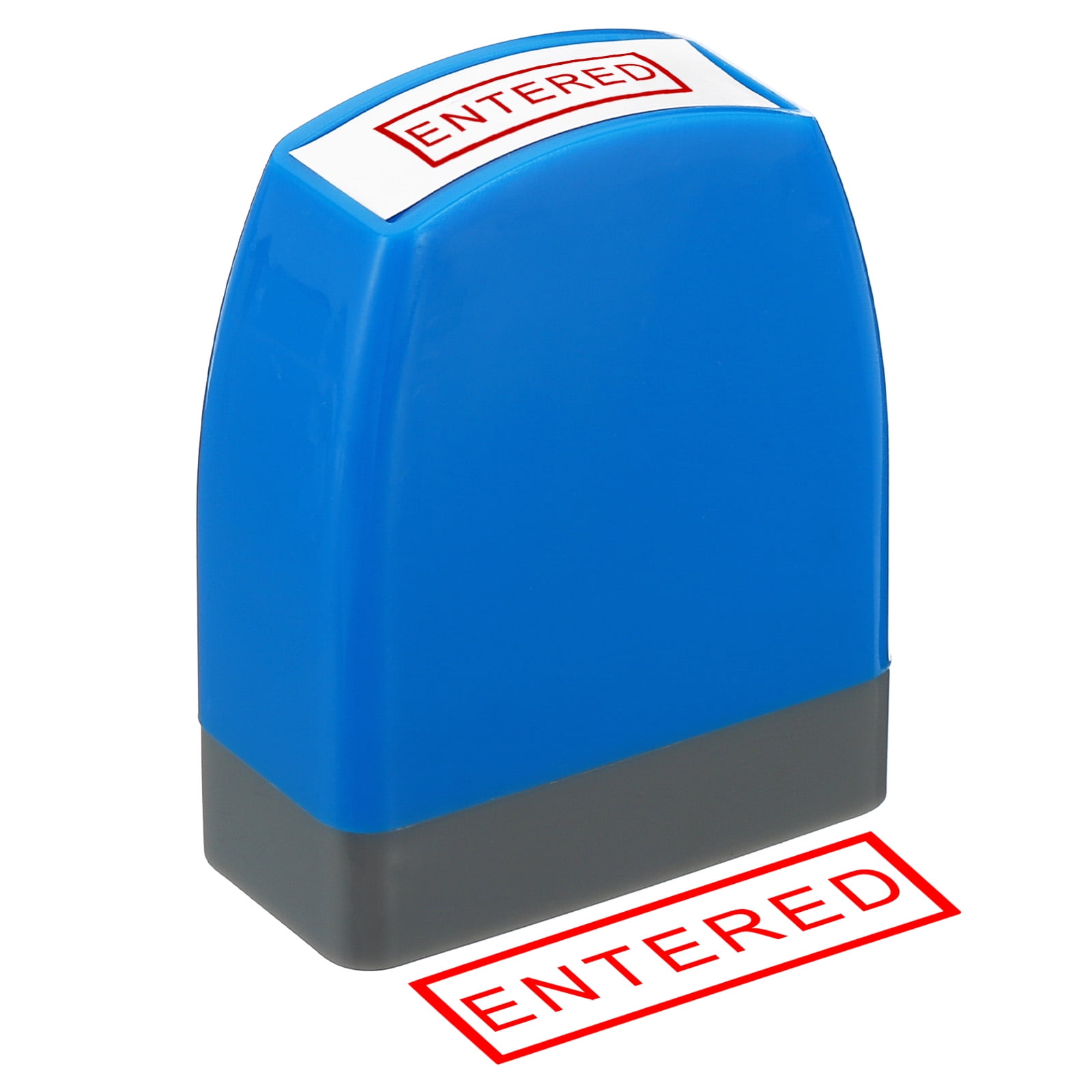 Entered Stamp Self Inking Red Ink Office Stamps Pre Inked Message Stamp ...