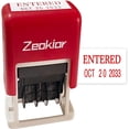 Entered Stamps with Date Self Inking Rubber Office Stamp, 13 Years of ...