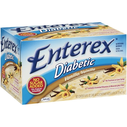 Enterex Diabetic Nutritional Beverage, Vanilla, 6 Ct - Walmart.com