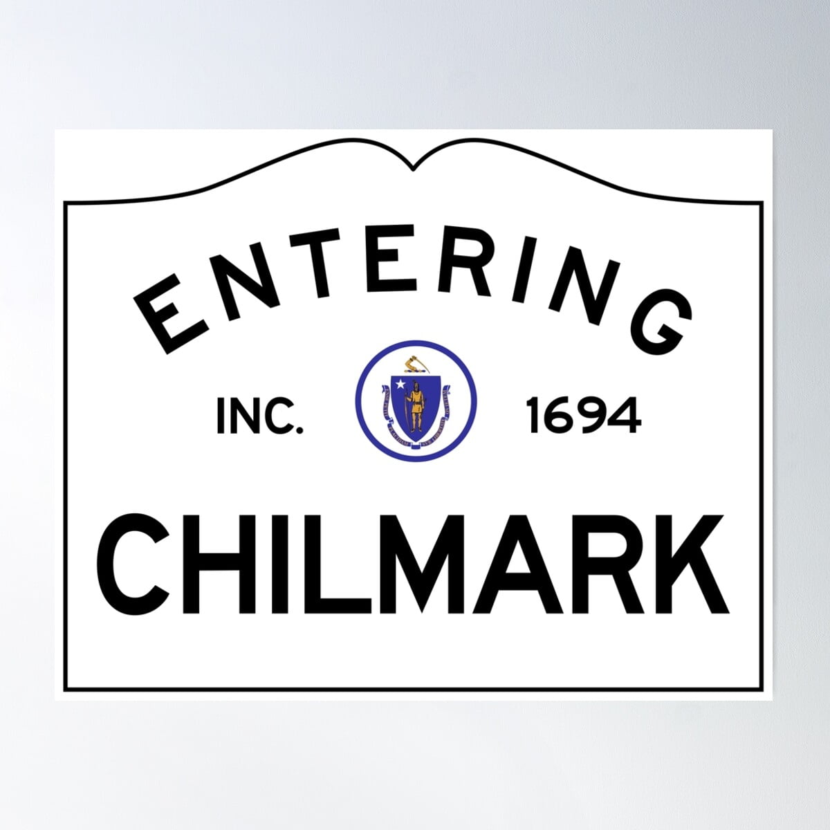 Entering Chilmark Massachusetts - Commonwealth Of Massachusetts Road Sign - Martha'S Vineyard ...