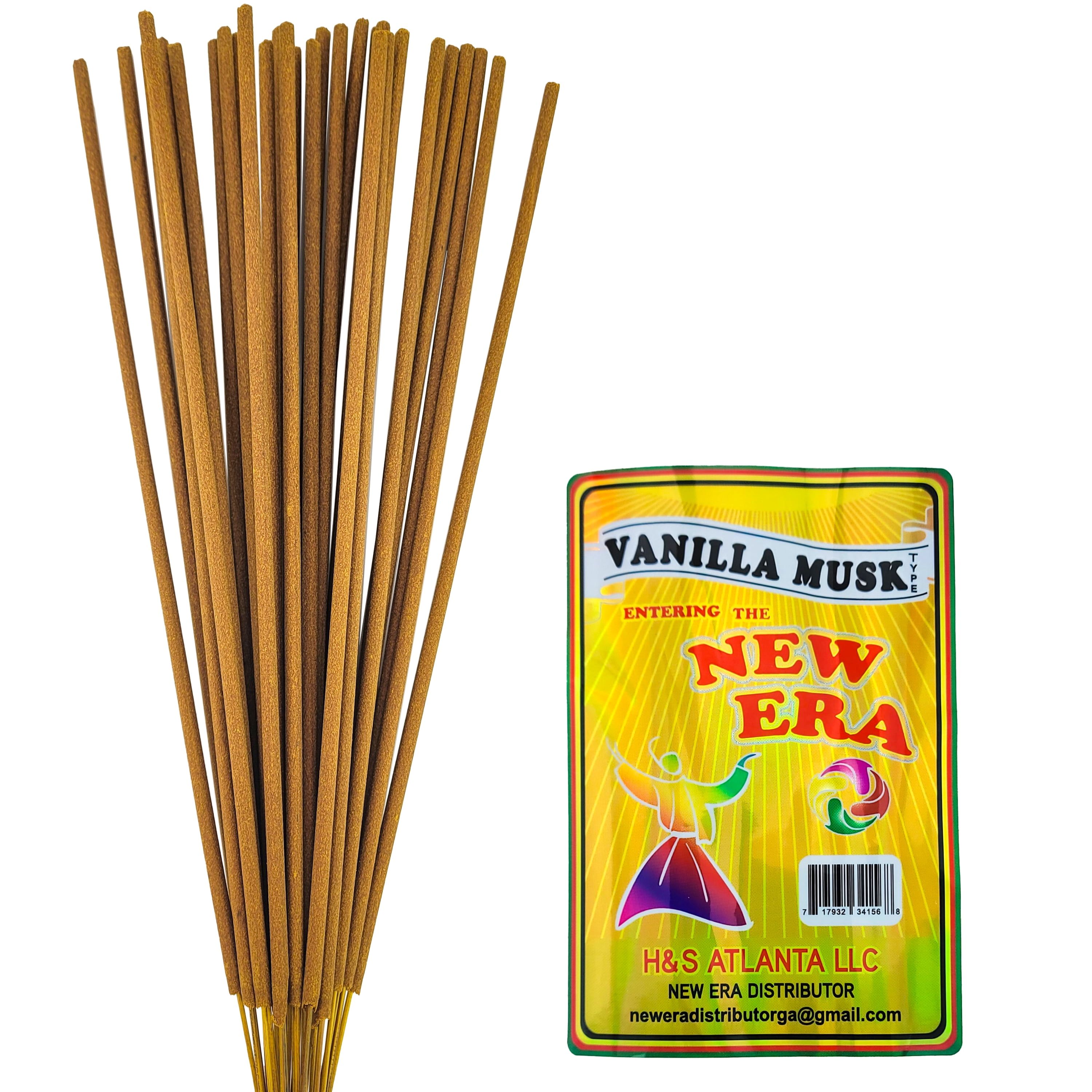 Entering The New Era 19" Jumbo Incense Sticks - Vanilla Musk Scent ...