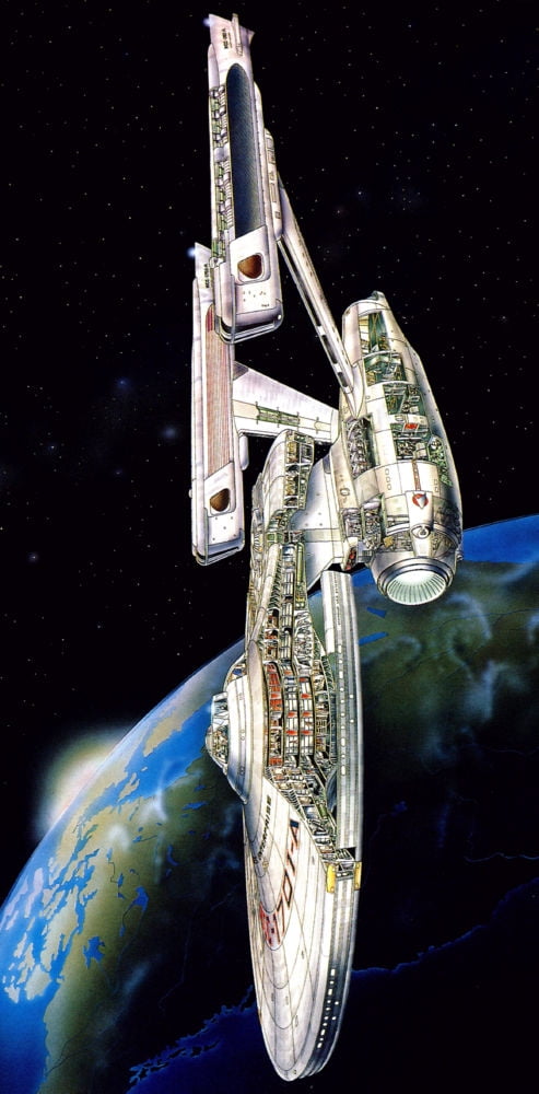 Enterprise Cutaway Poster Art Poster 24x36 Unframed, Age: Adults ...