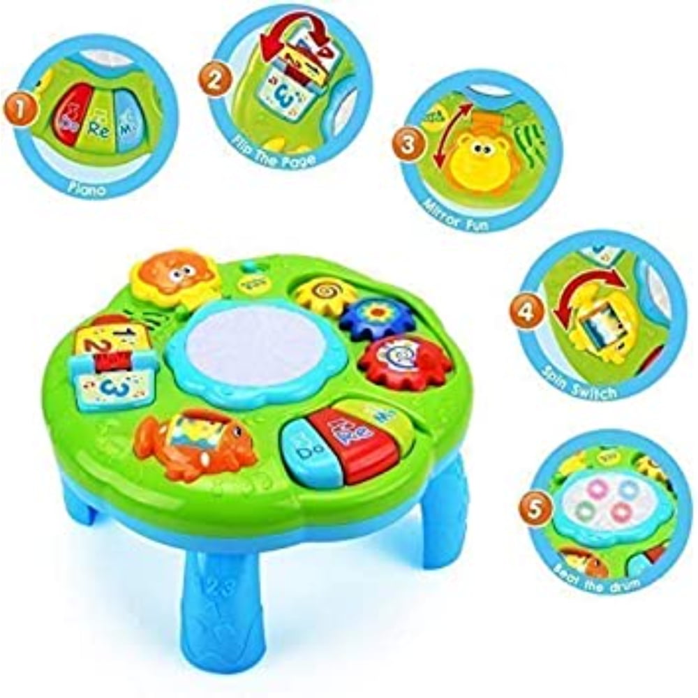 Enterprise Plastic 2 in 1 Musical Learning Table Early Educational ...