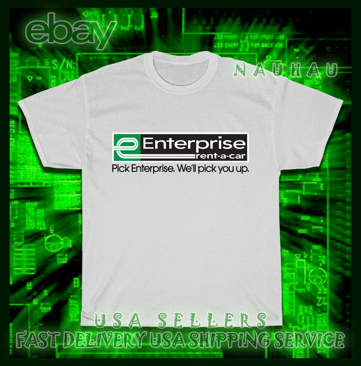 Enterprise Rent A Car Logo Men's T-Shirt American T-Shirt - Walmart.com