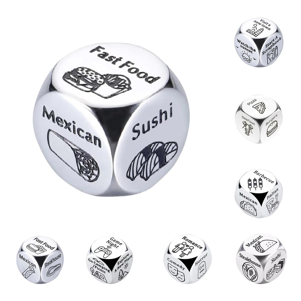 Entertaining Food Dice - Ideal Stocking Stuffers for Men, Women ...