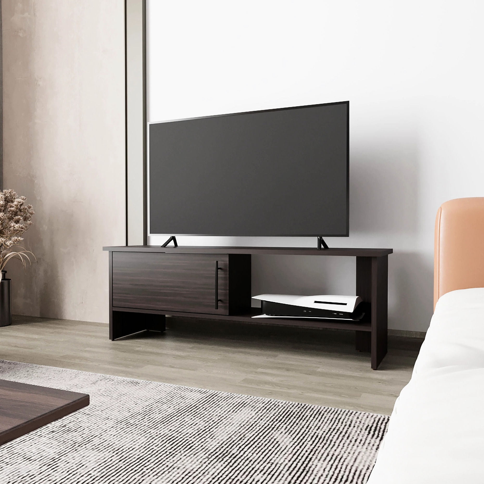 Entertainment Center | Ample Storage in Living Space with Open and ...
