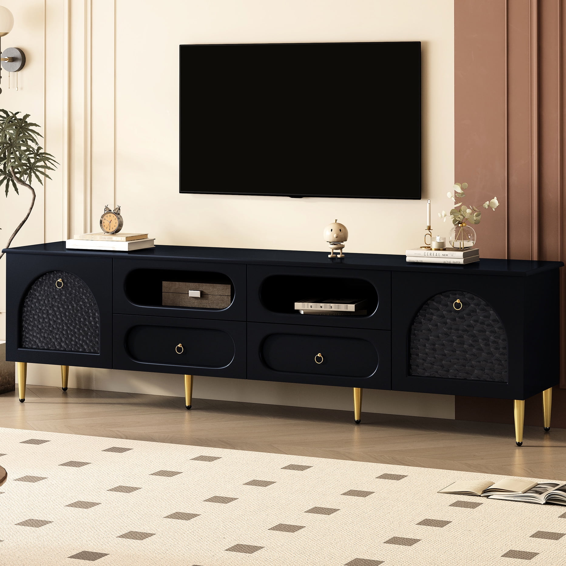 Entertainment Center with Diverse Storage Zones - Living Room ...